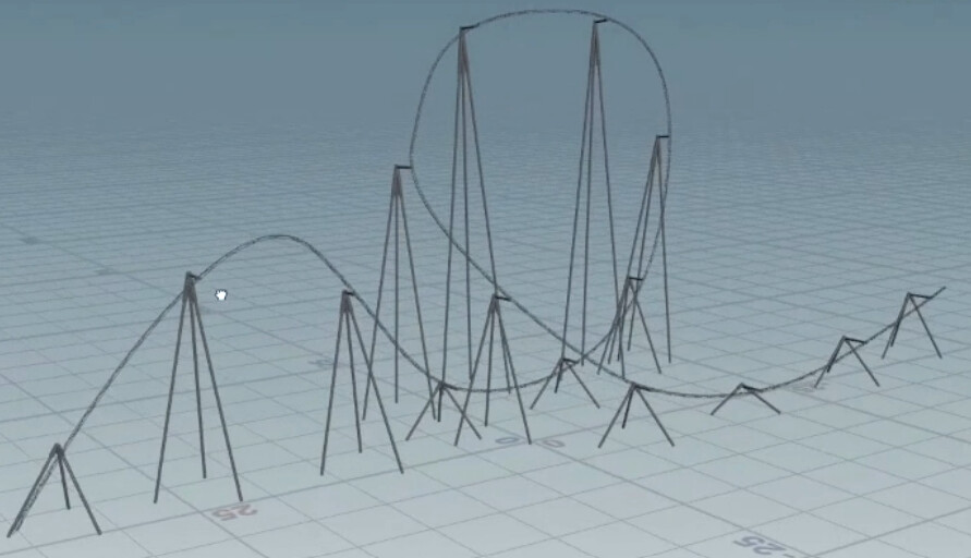 ArtStation - Procedural Roller Coaster Track