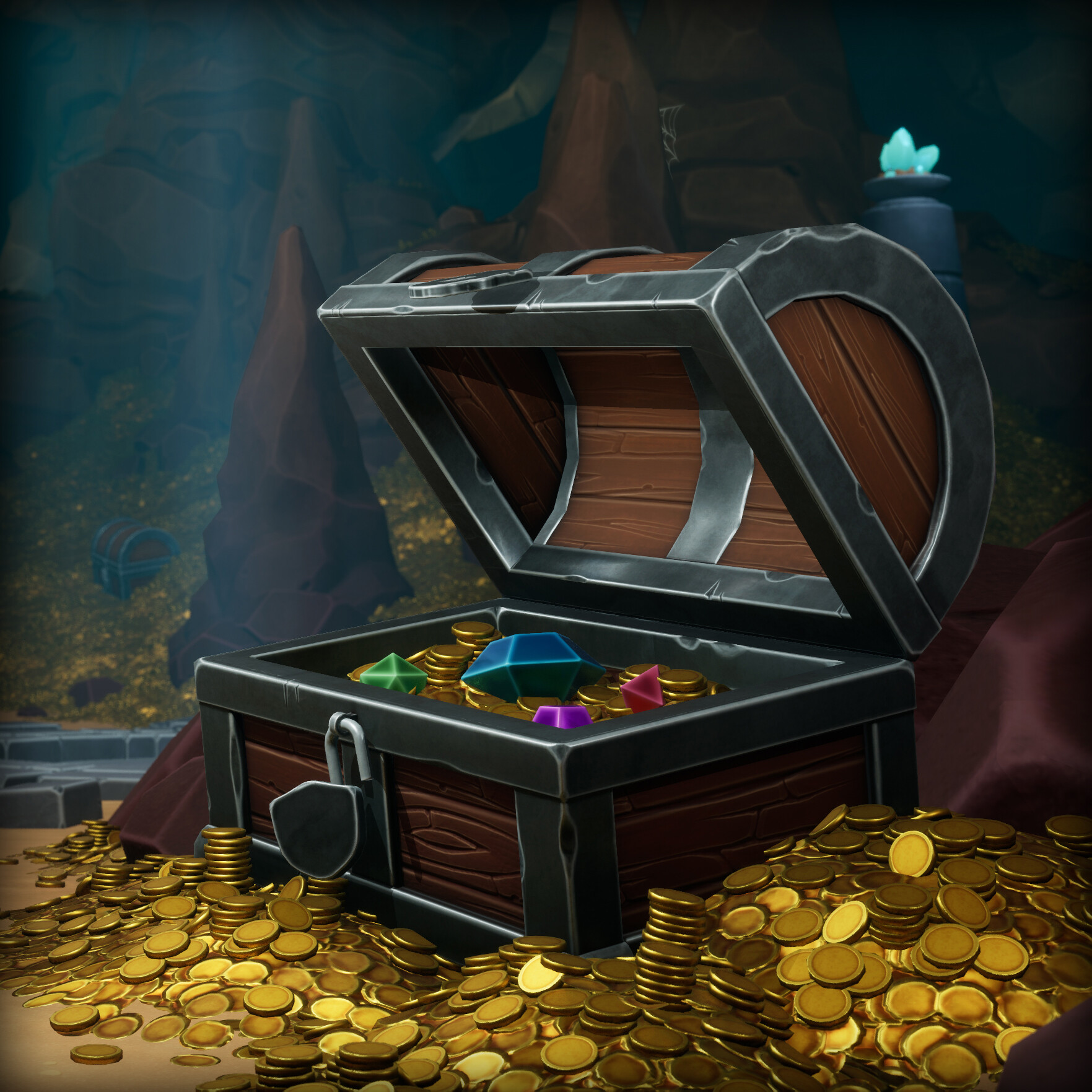 ArtStation - Stylized Mystic Cave Environment