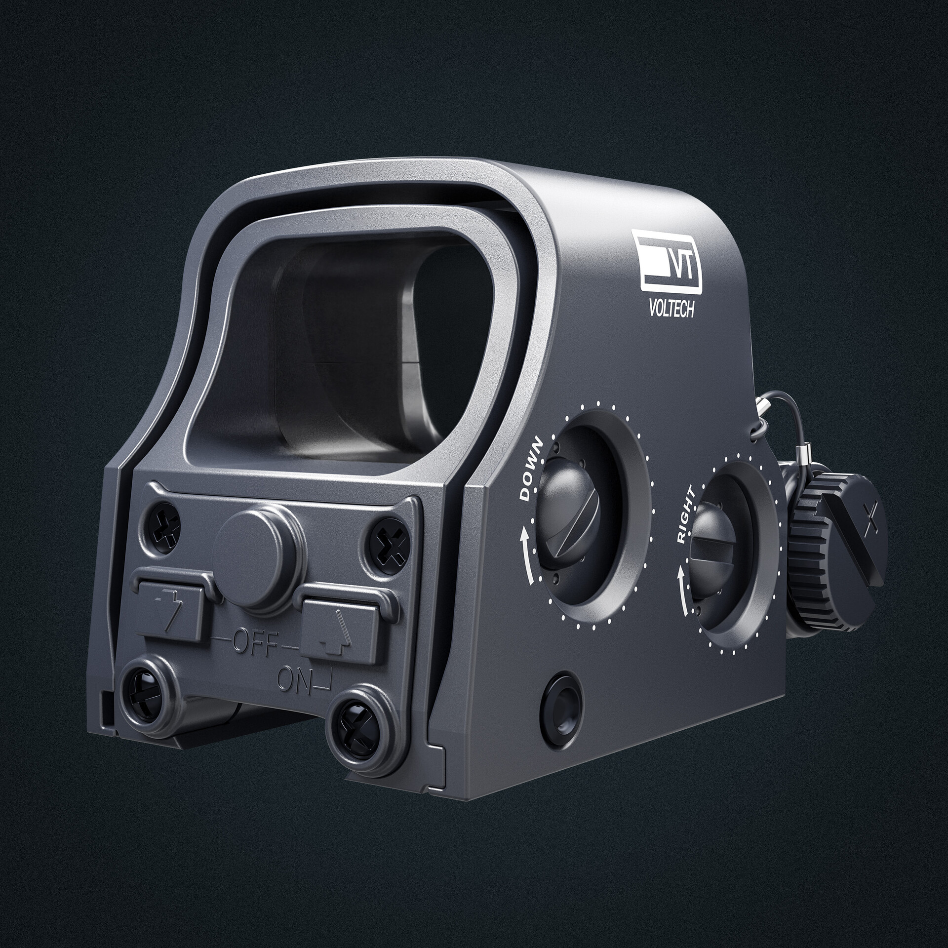 ArtStation - Weapon Scope 02 - 3D Concept in Plasticity