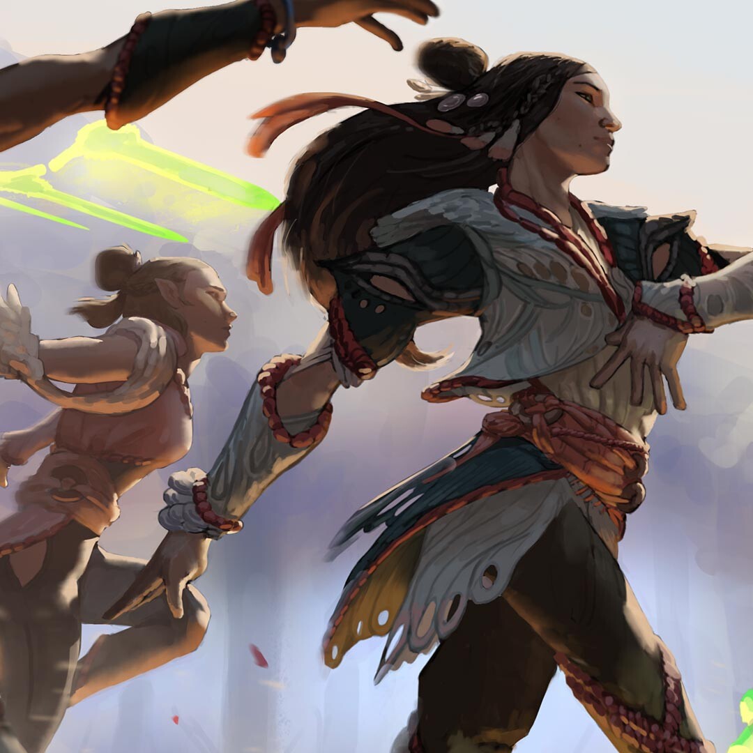 ArtStation - Dance of Spirit Swords