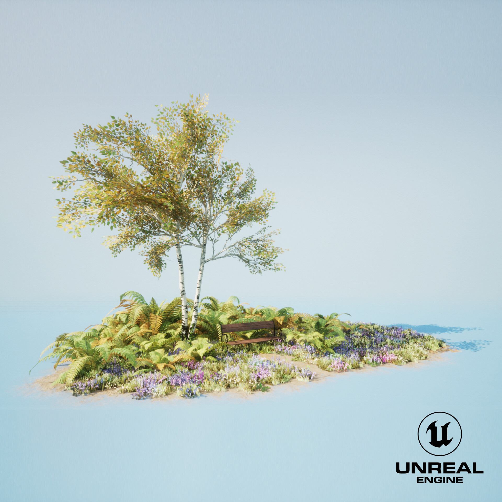 ArtStation - Birch Tree Vignette
