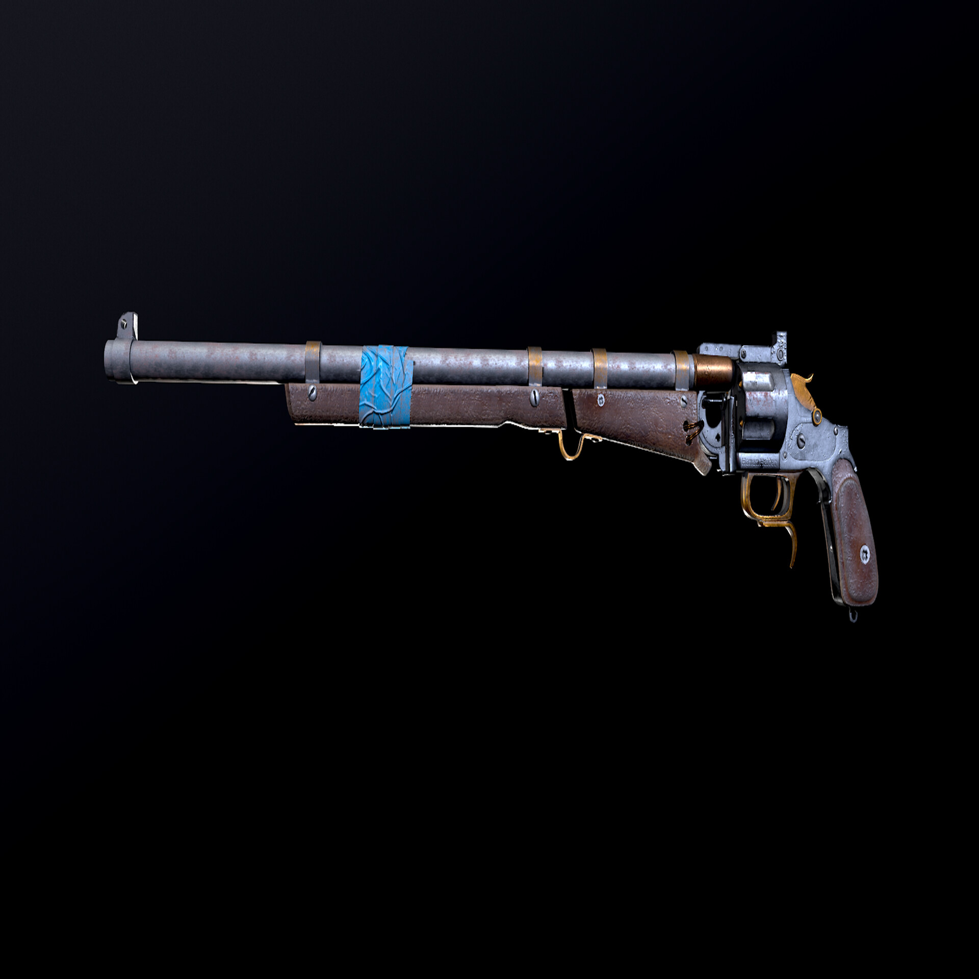 ArtStation - "Post Apocalyptic Revolver"