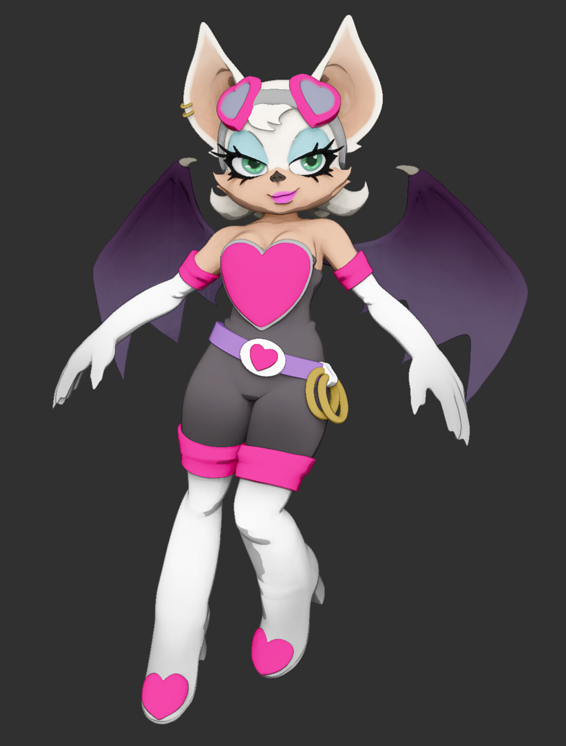 ArtStation - Rouge the Bat- Fanart