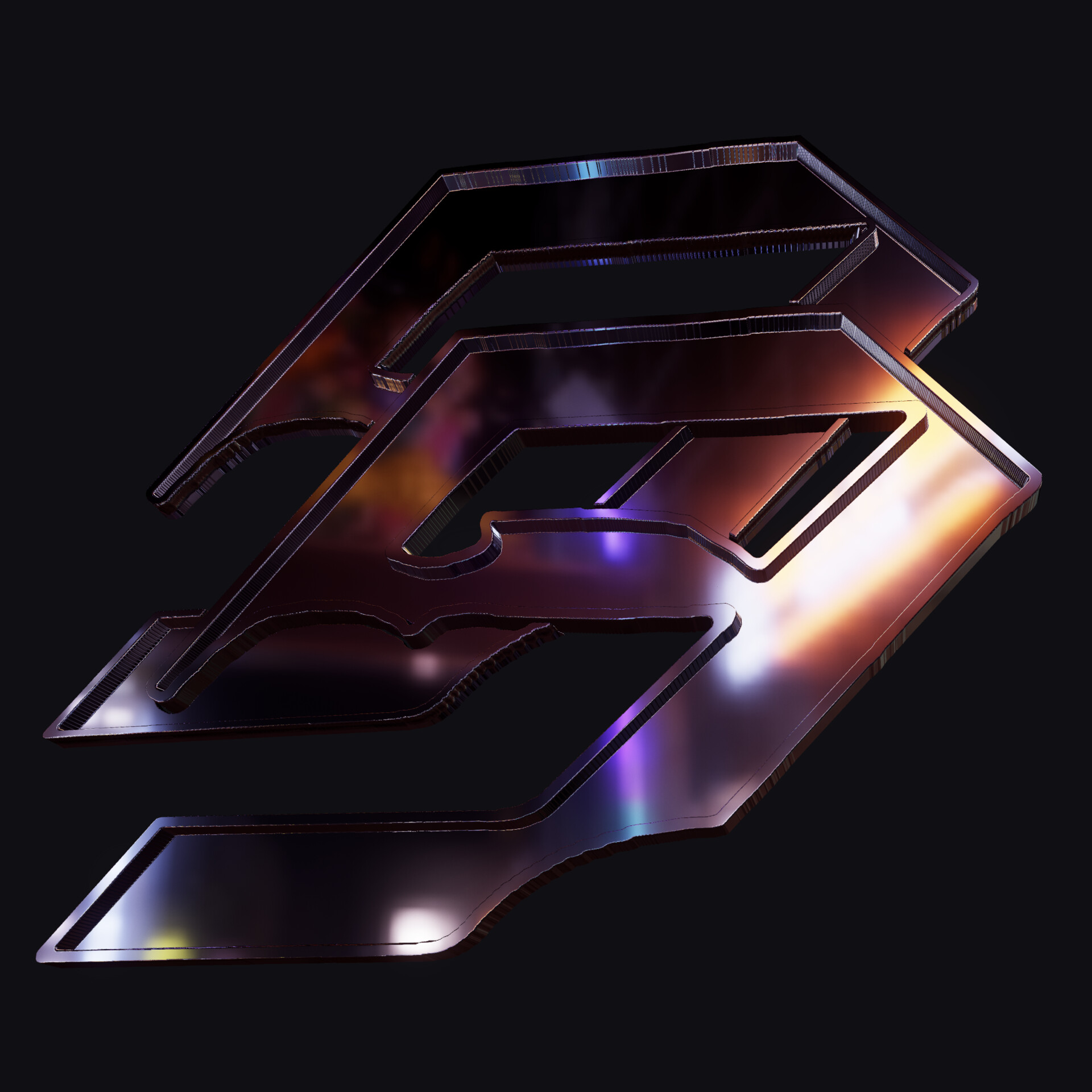 ArtStation - Chrome Logo Design - Substance Designer Material