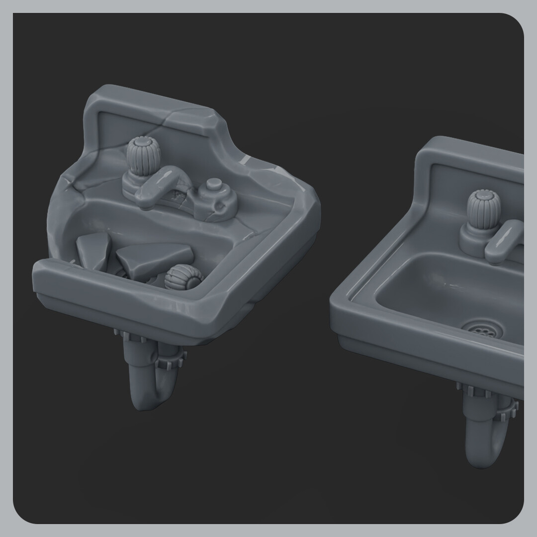 ArtStation - Post Apocalyptic Toilet · 3D Printing