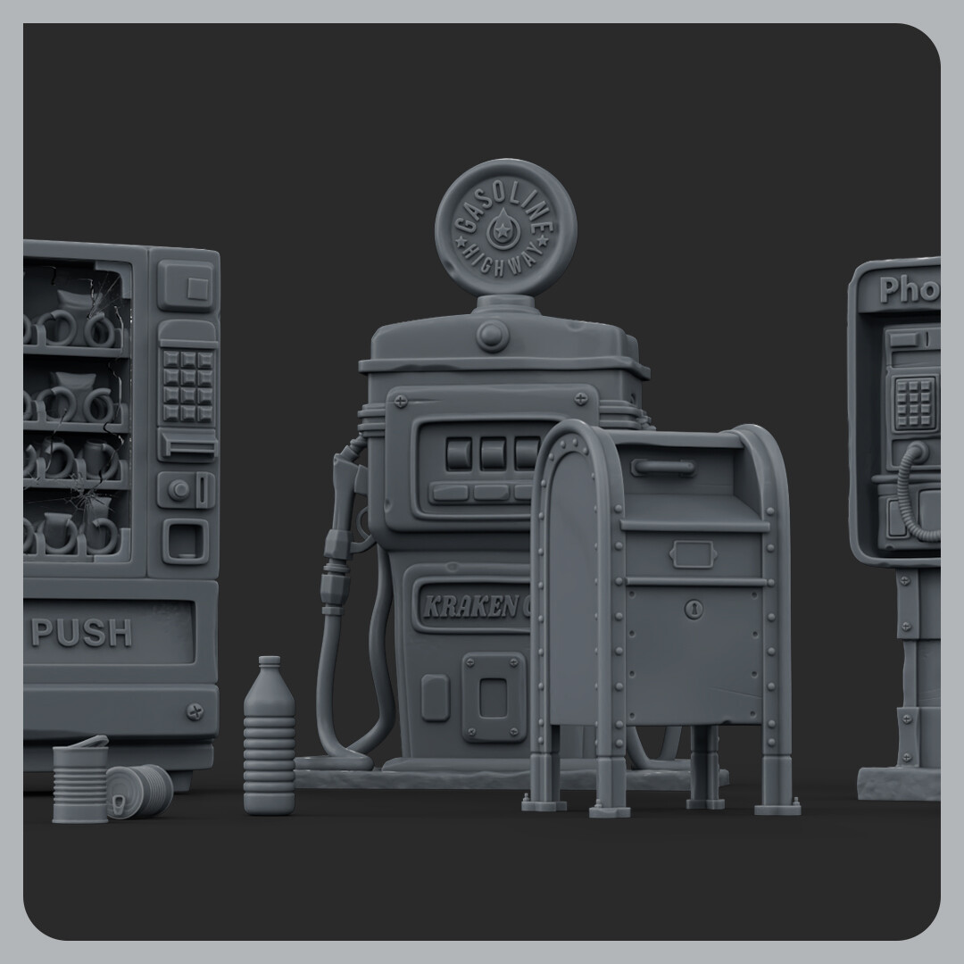 ArtStation - Post Apocalyptic Assets · 3D Printing