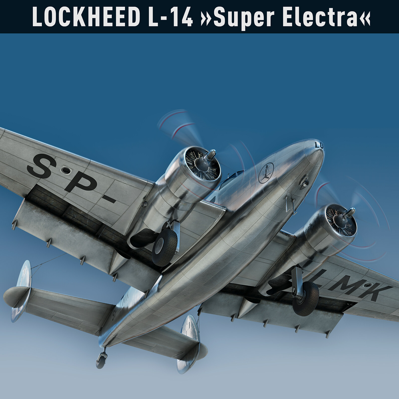 ArtStation - LOCKHEED L-14 Super Electra