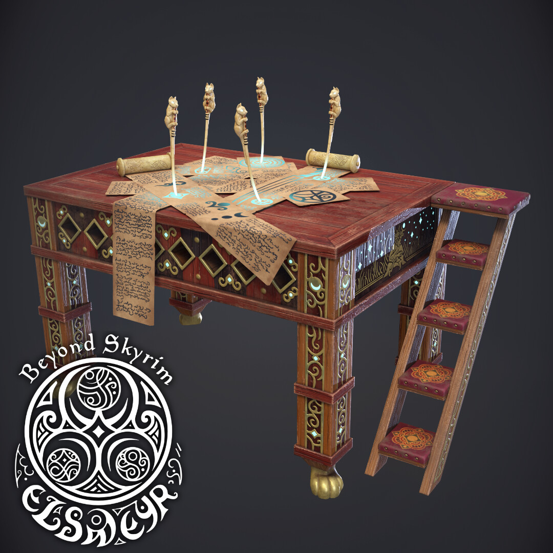 ArtStation - Beyond Skyrim: Elsweyr - Enchanting table