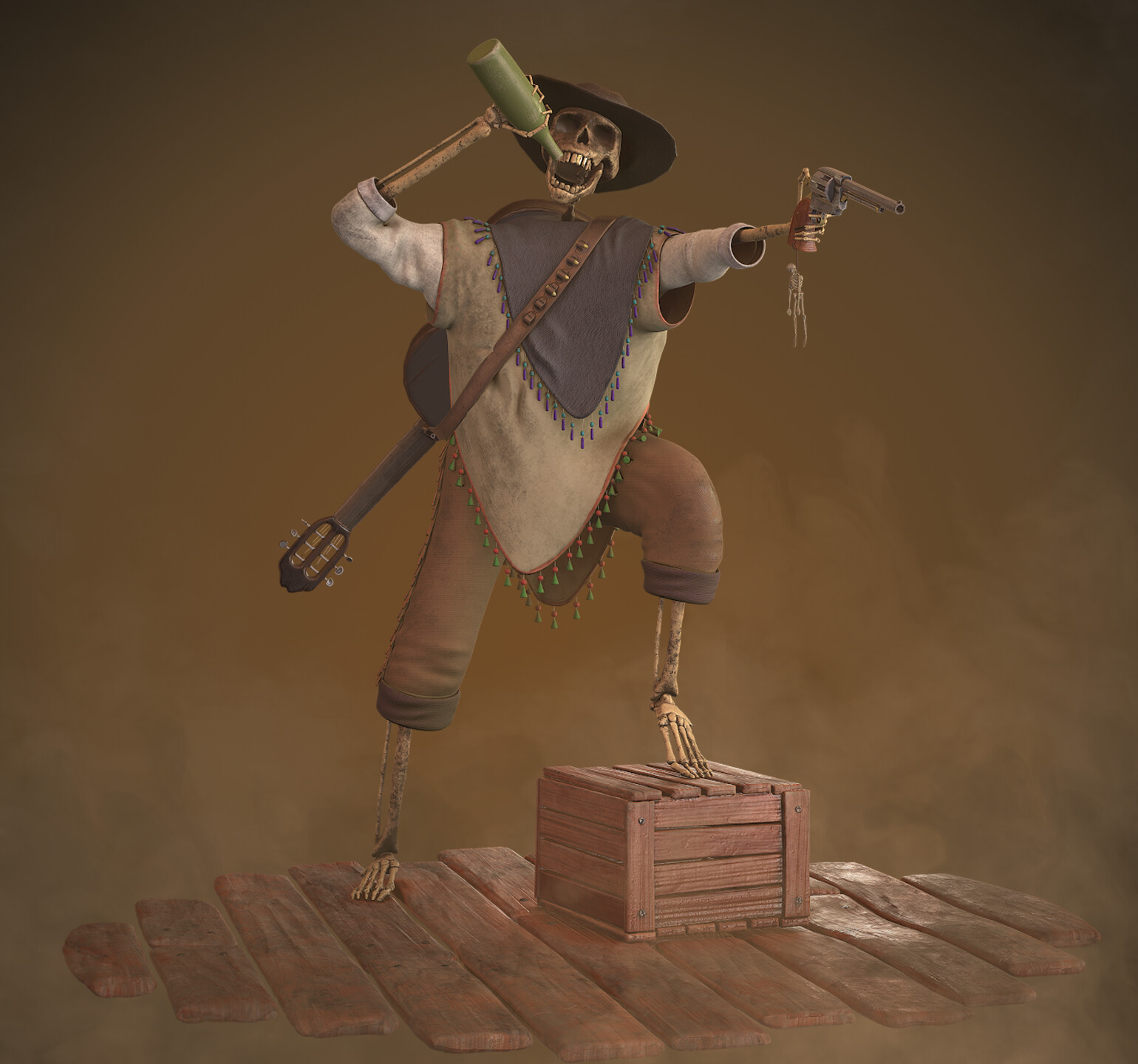 ArtStation - Mexican Skeleton