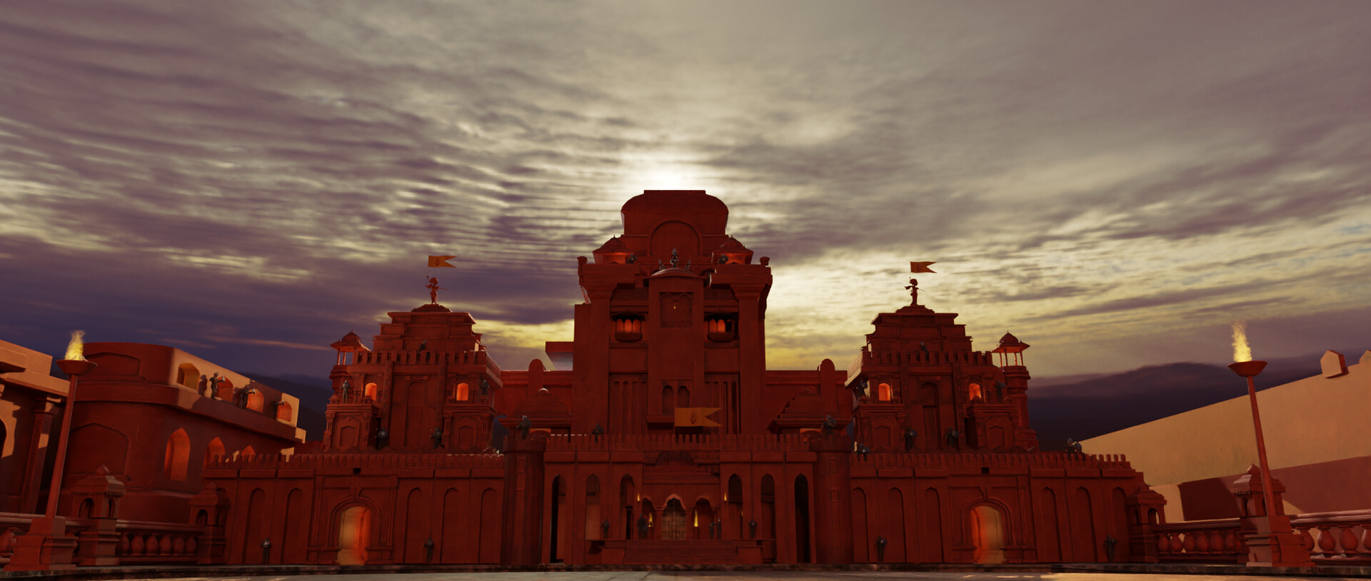 ArtStation - INDIAN CASTLE CONCEPT 3D ART