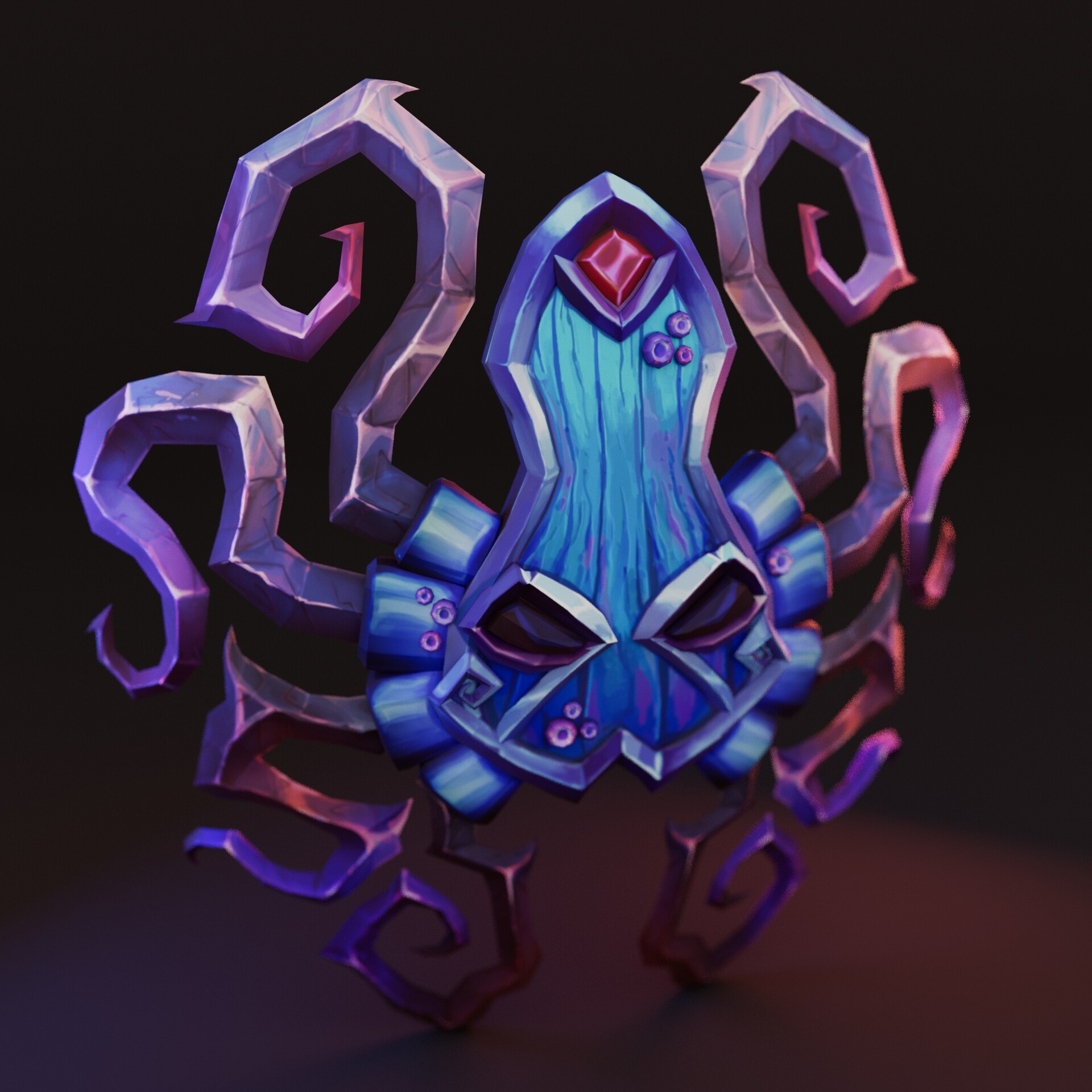 ArtStation - Octoshield - Handpainted Prop