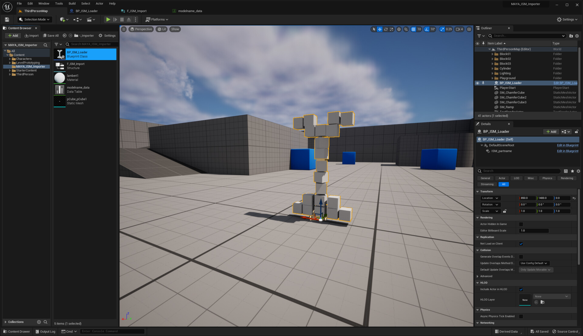 ArtStation - Scripting: ISM export from Maya, import to unreal