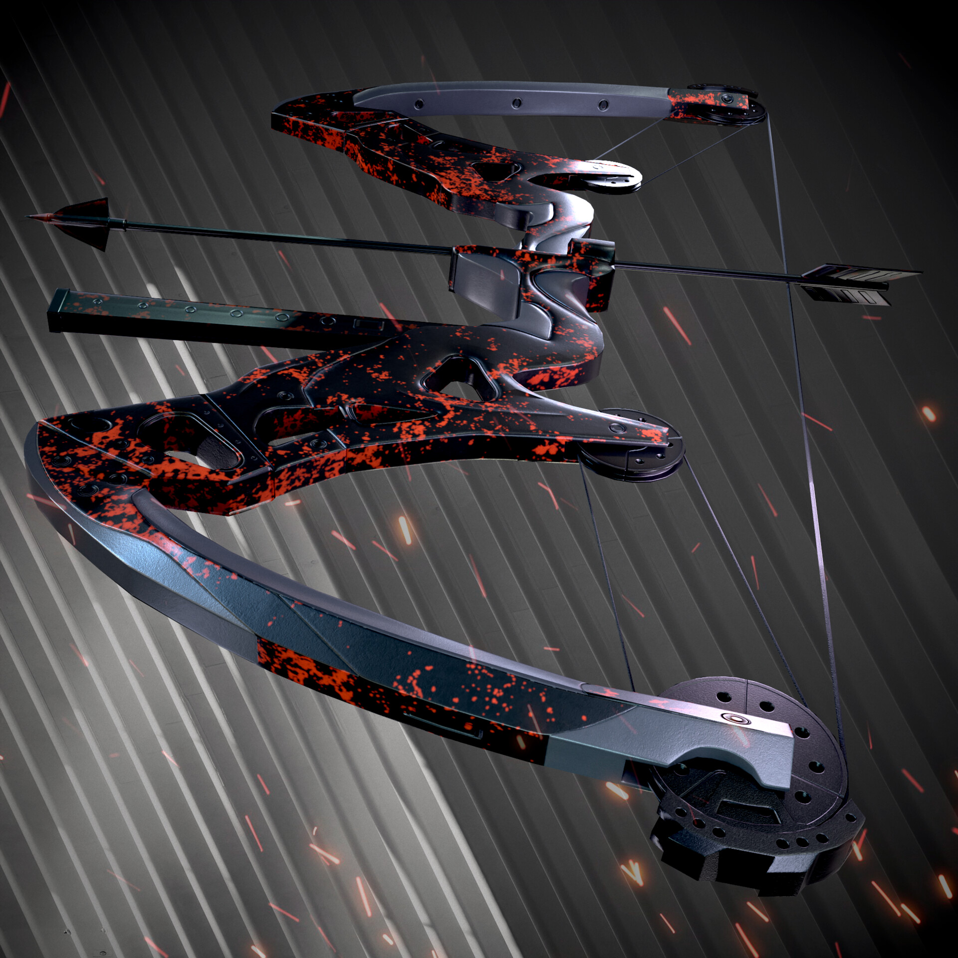 ArtStation - Futuristic lava bow
