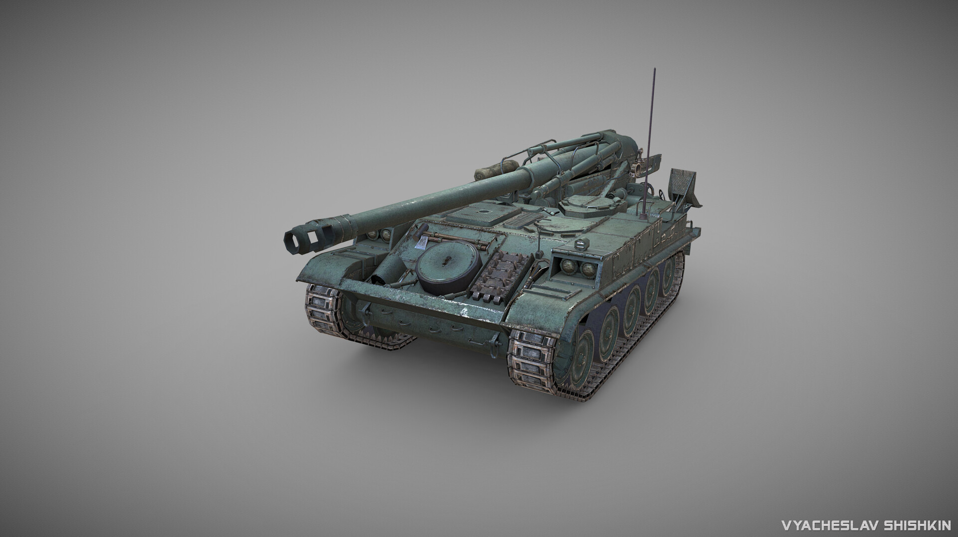 ArtStation - AMX 13F3AM for "World of Tanks" MMO