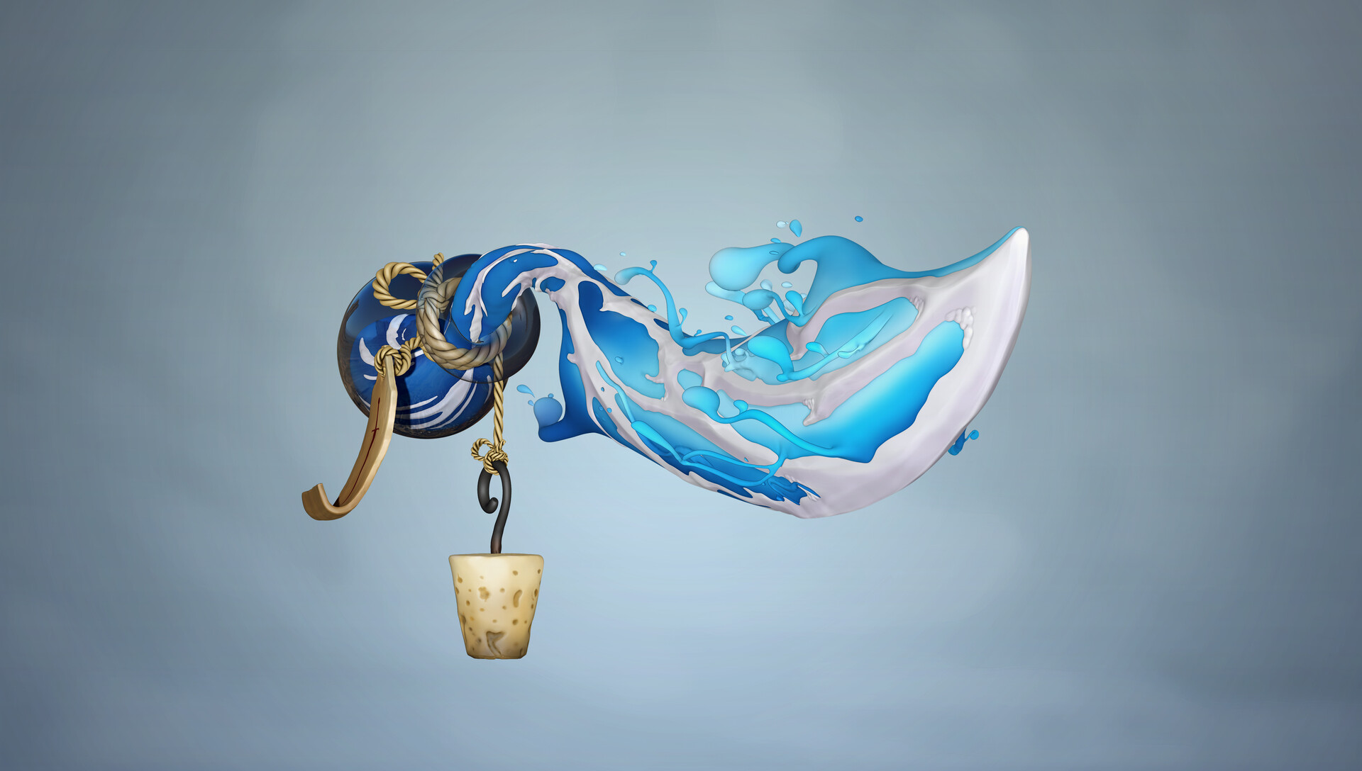 ArtStation - water sword