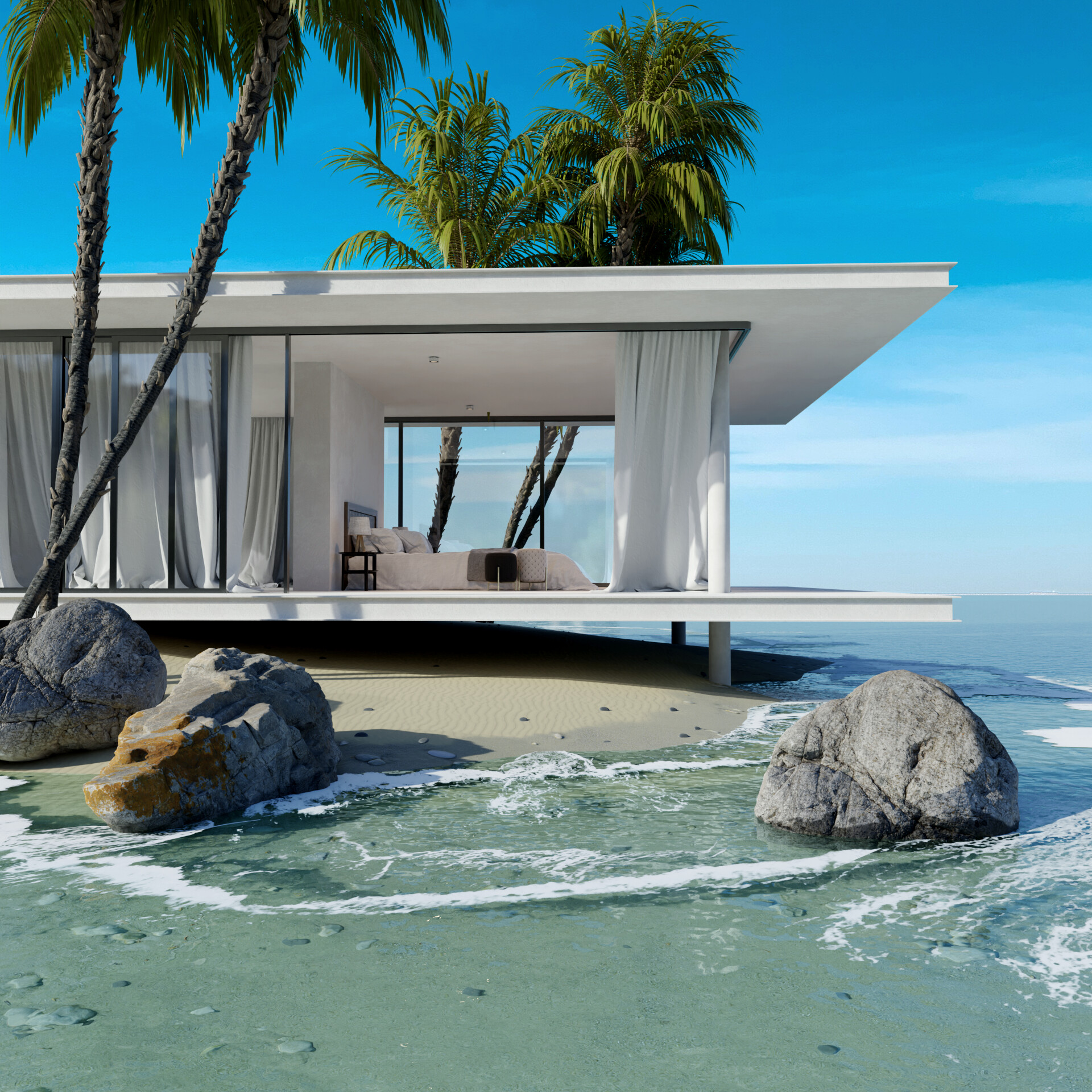 ArtStation - Modern_Beach_House