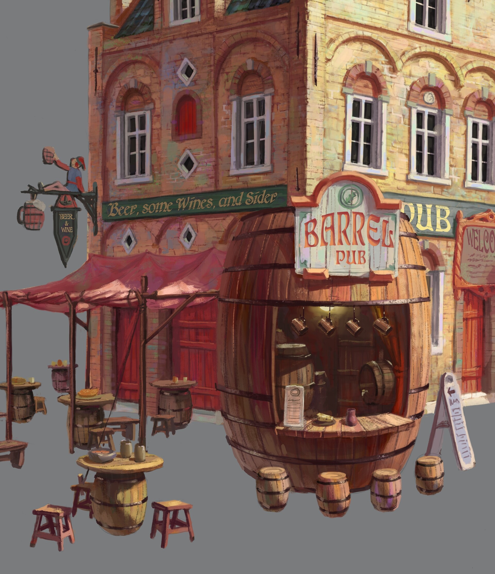ArtStation - Barrel pub
