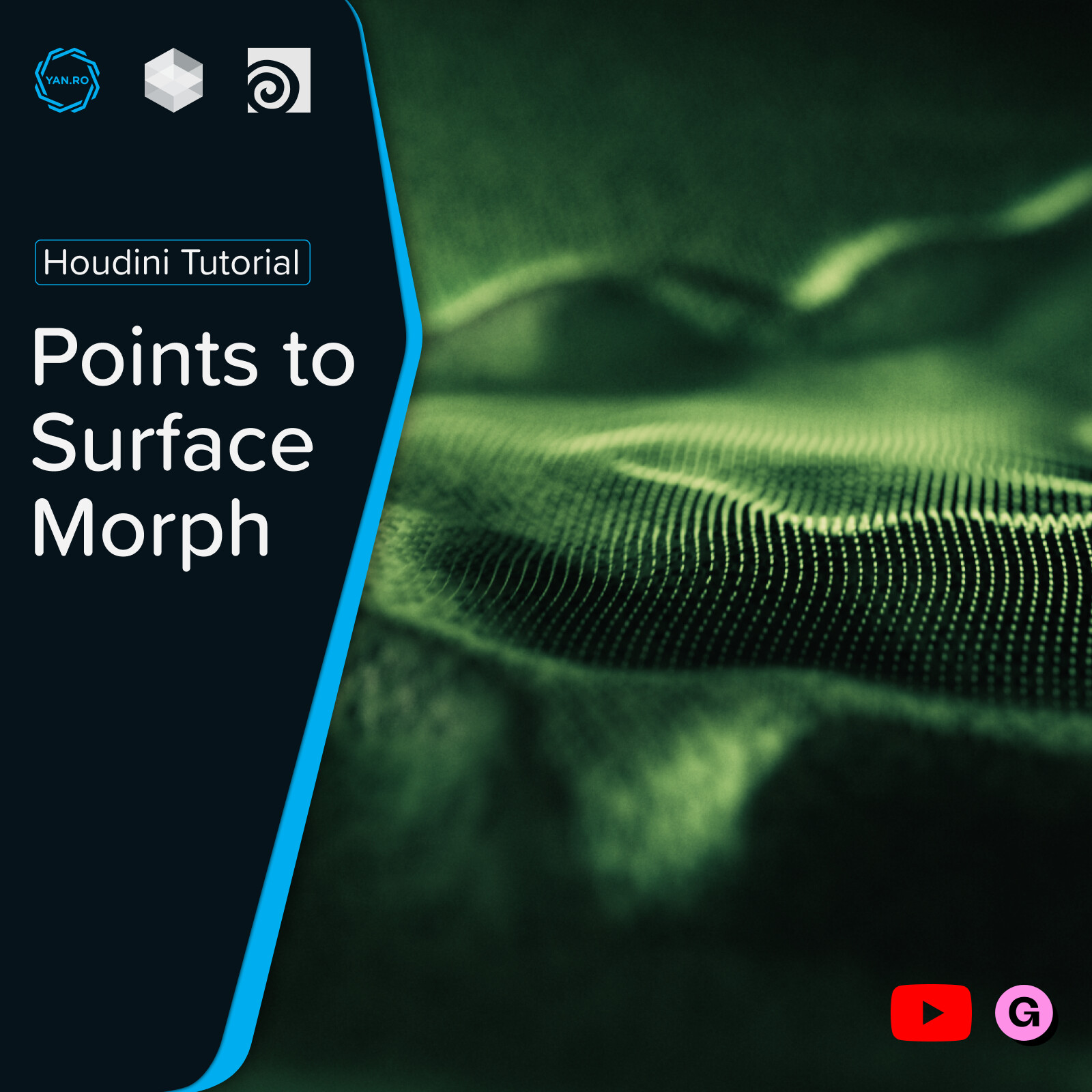 ArtStation - Free Houdini Tutorial | Points to Surface Morph (+hip)