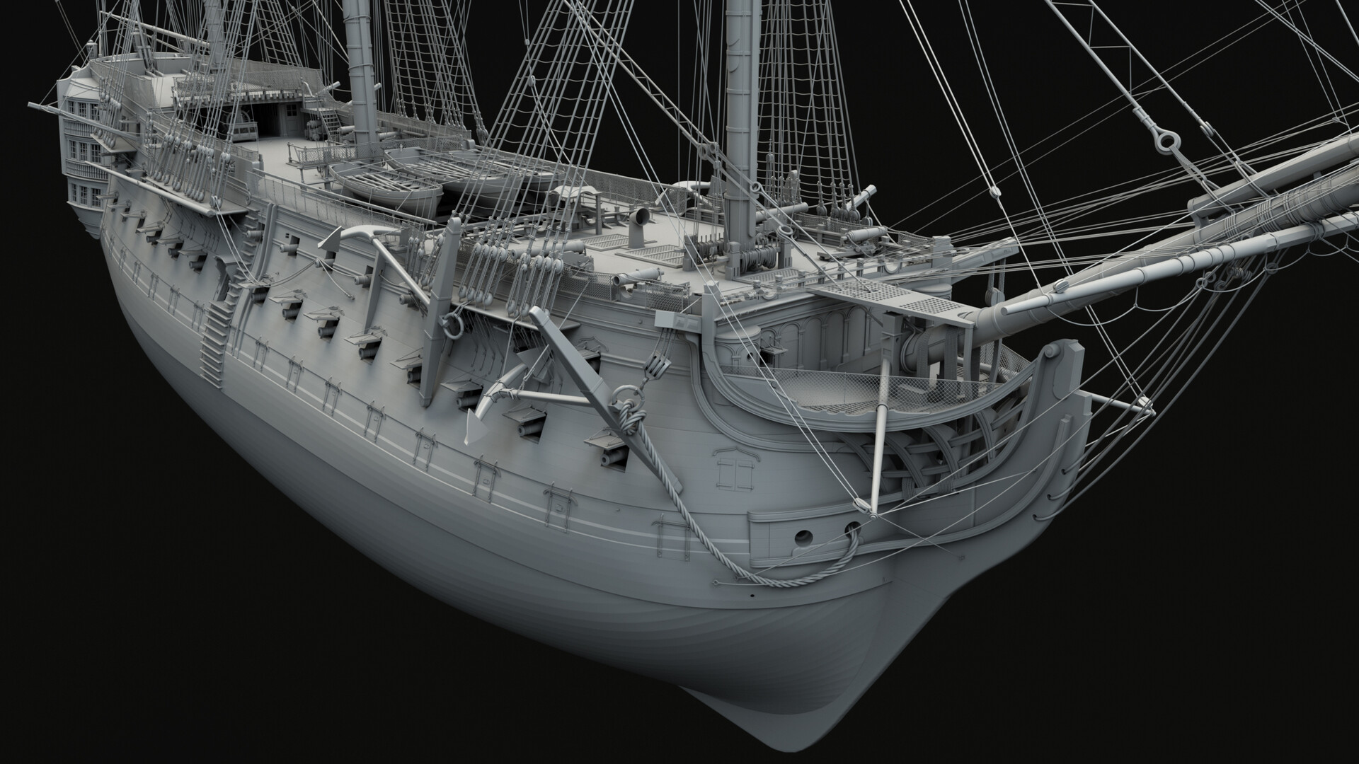 ArtStation - HMS Victory Model