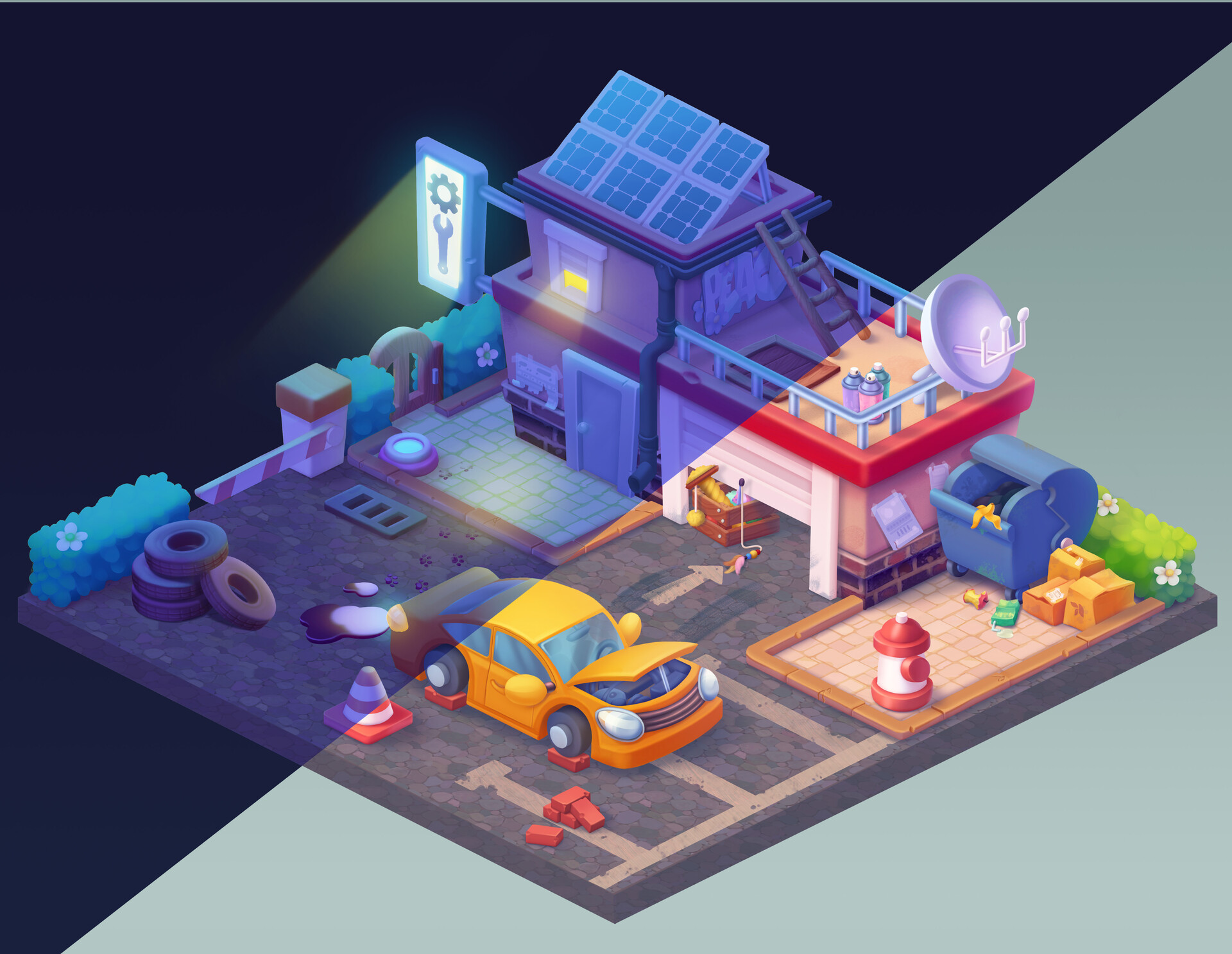 ArtStation - Garage Game