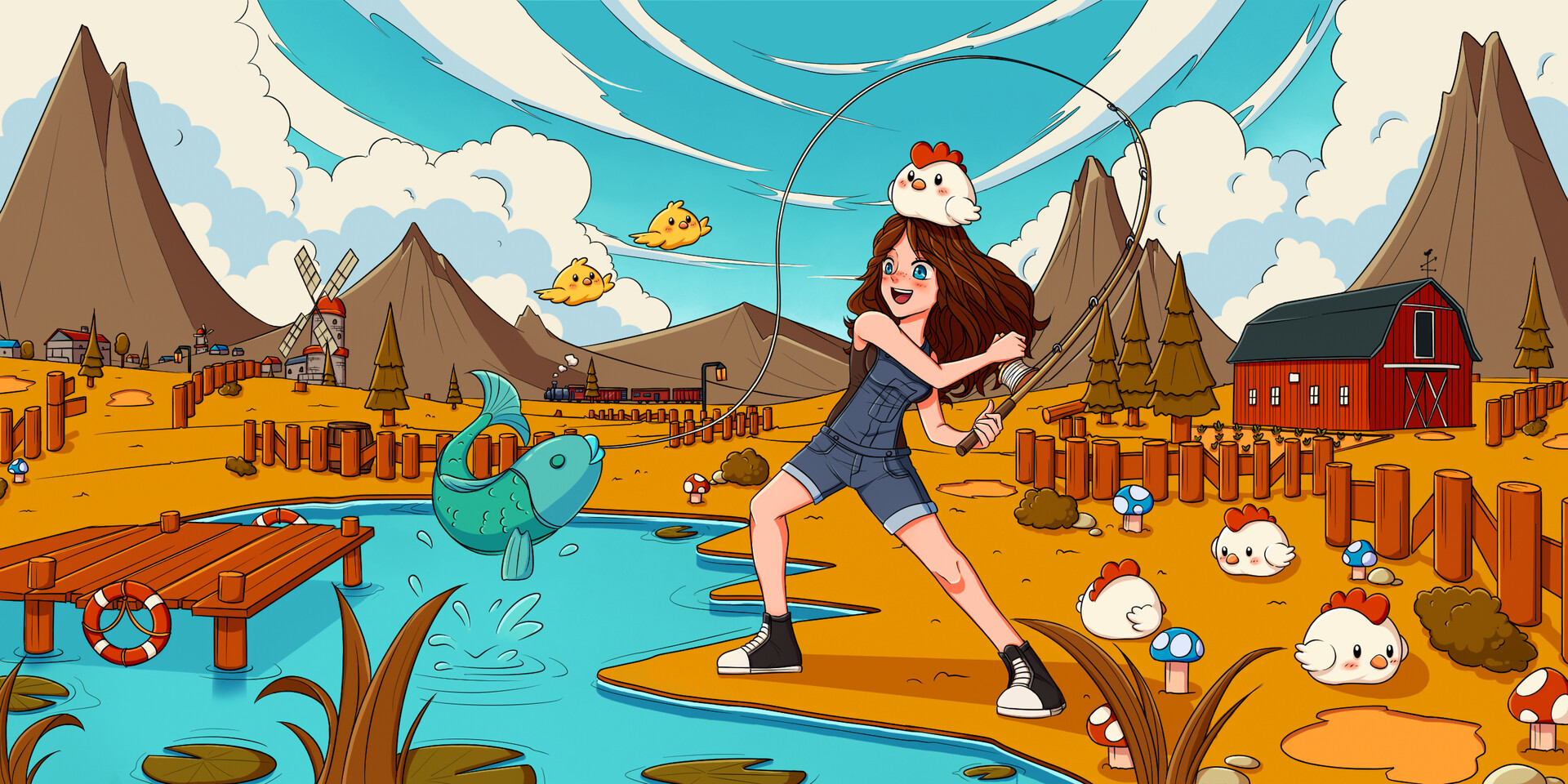 ArtStation - Cover Art for Hooked (video game)