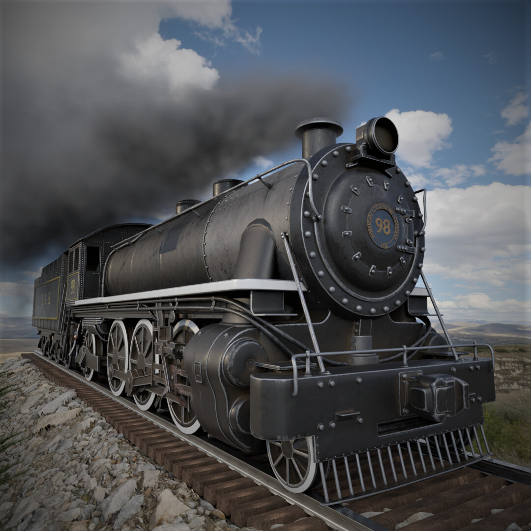 ArtStation - Steam Locomotive