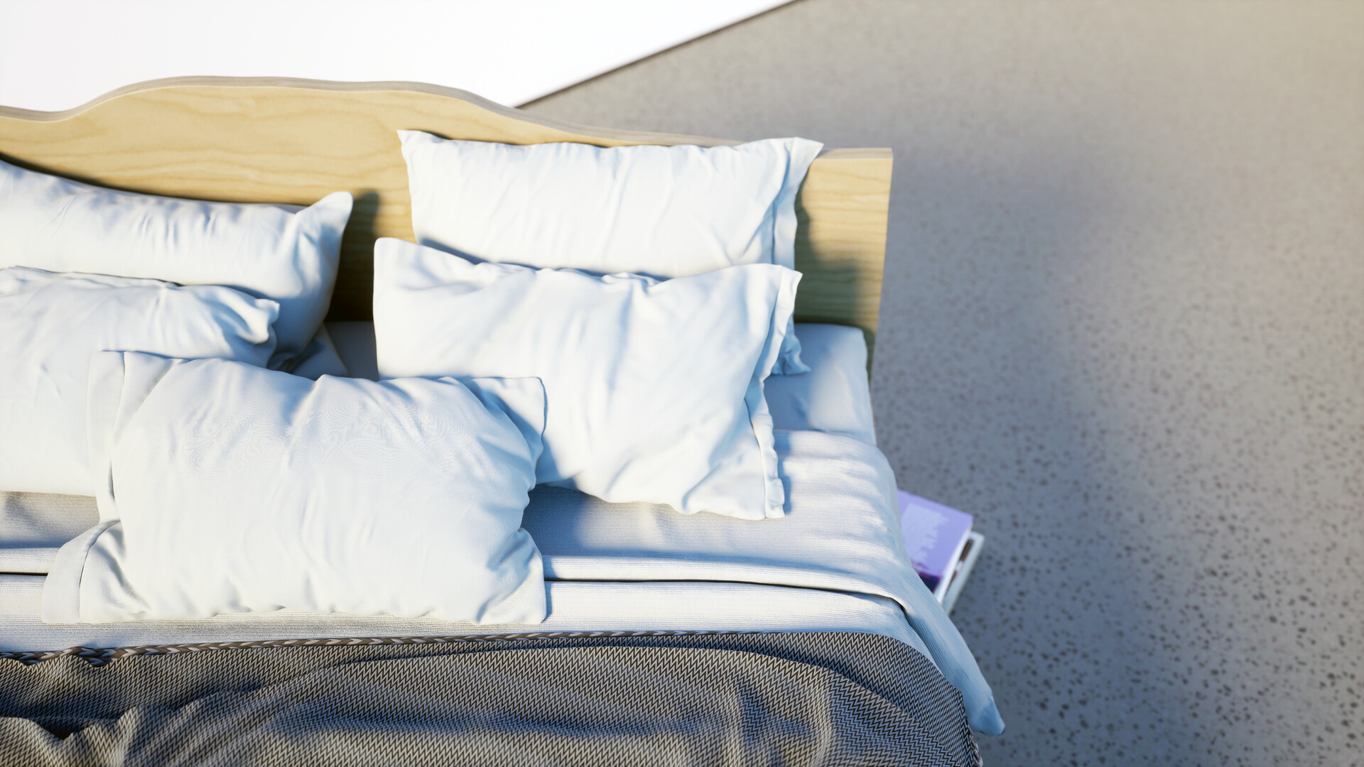 ArtStation - Realistic Oak Bed