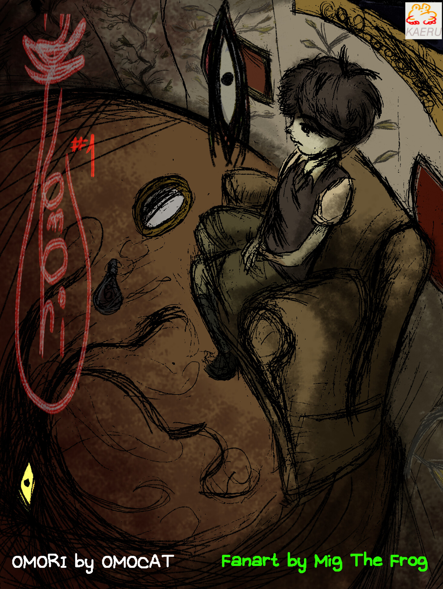 ArtStation - Omori, mockup comic cover by Mig the Frog