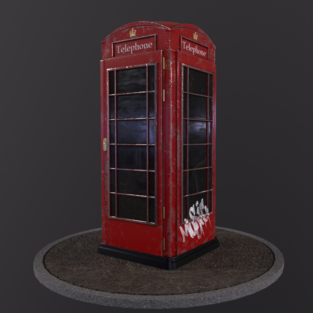 ArtStation - London Telephone Box