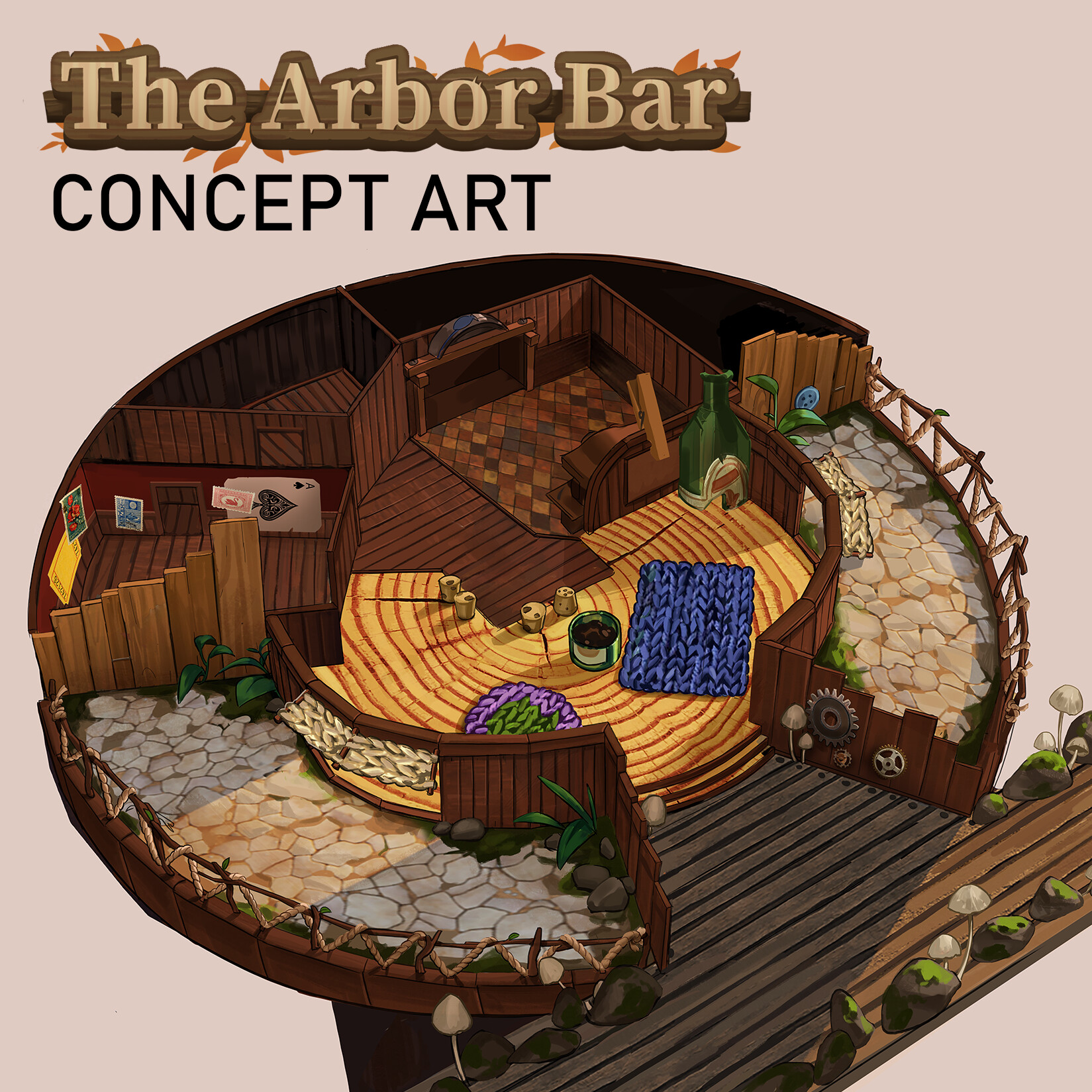 ArtStation - Concept Art for The Arbor Bar 2.0