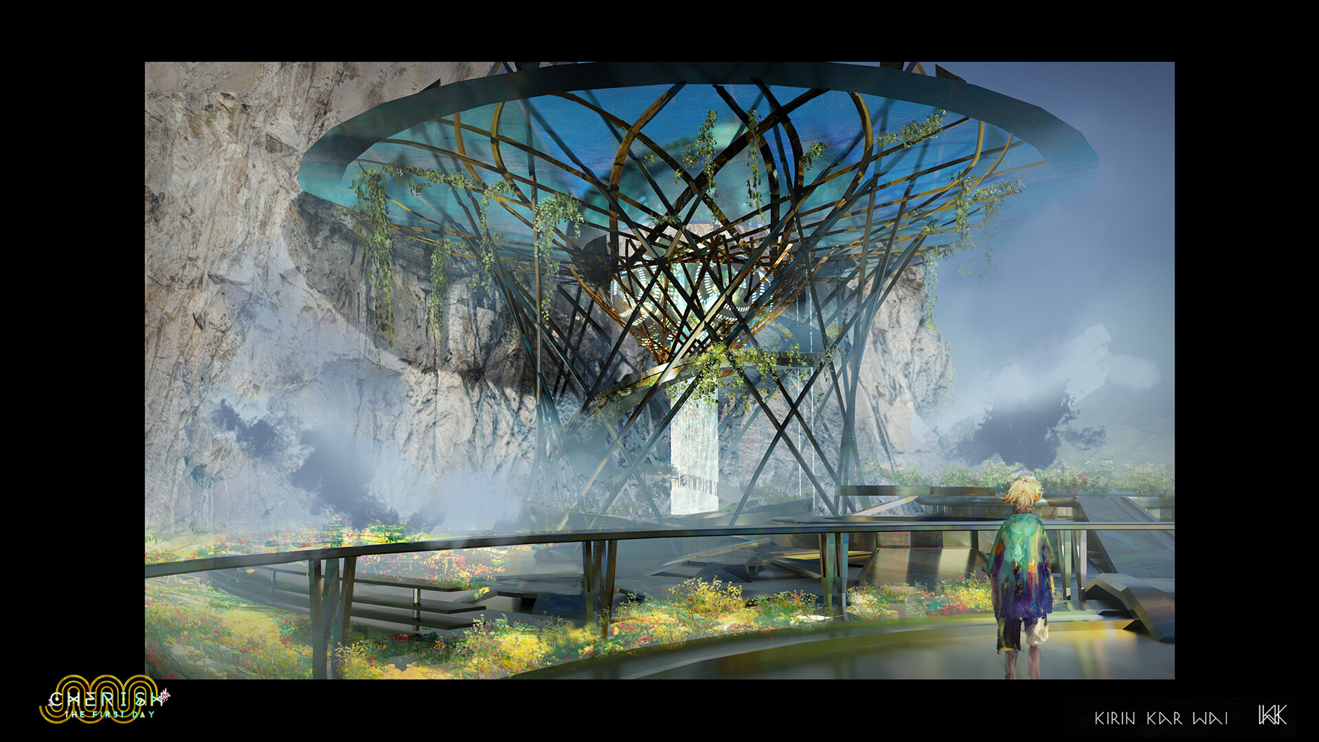 ArtStation - Cherish - Waterfall Generator Hanging Garden