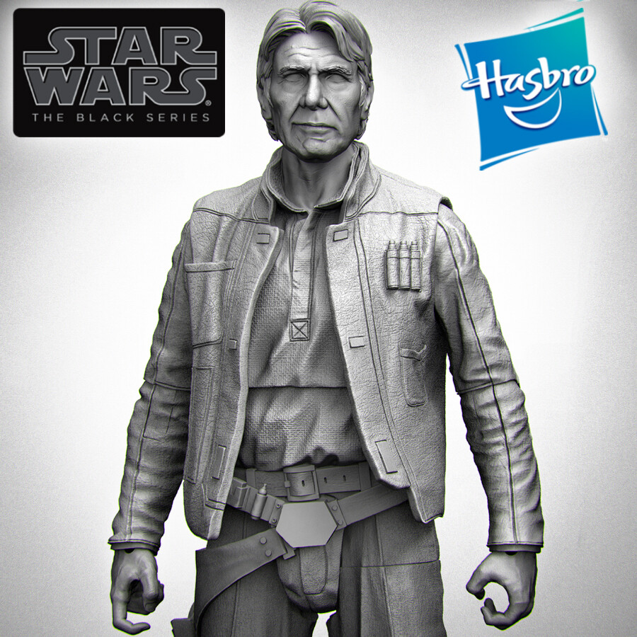 ArtStation - Star Wars Black Series: Han Solo Portrait