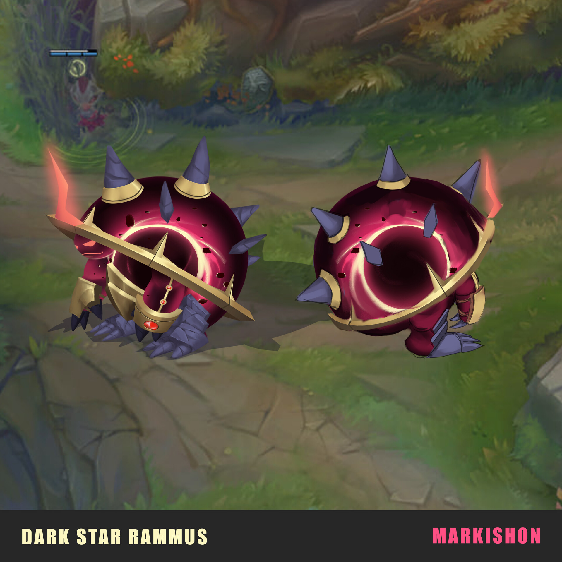 ArtStation - Dark Star Rammus (fan skin)