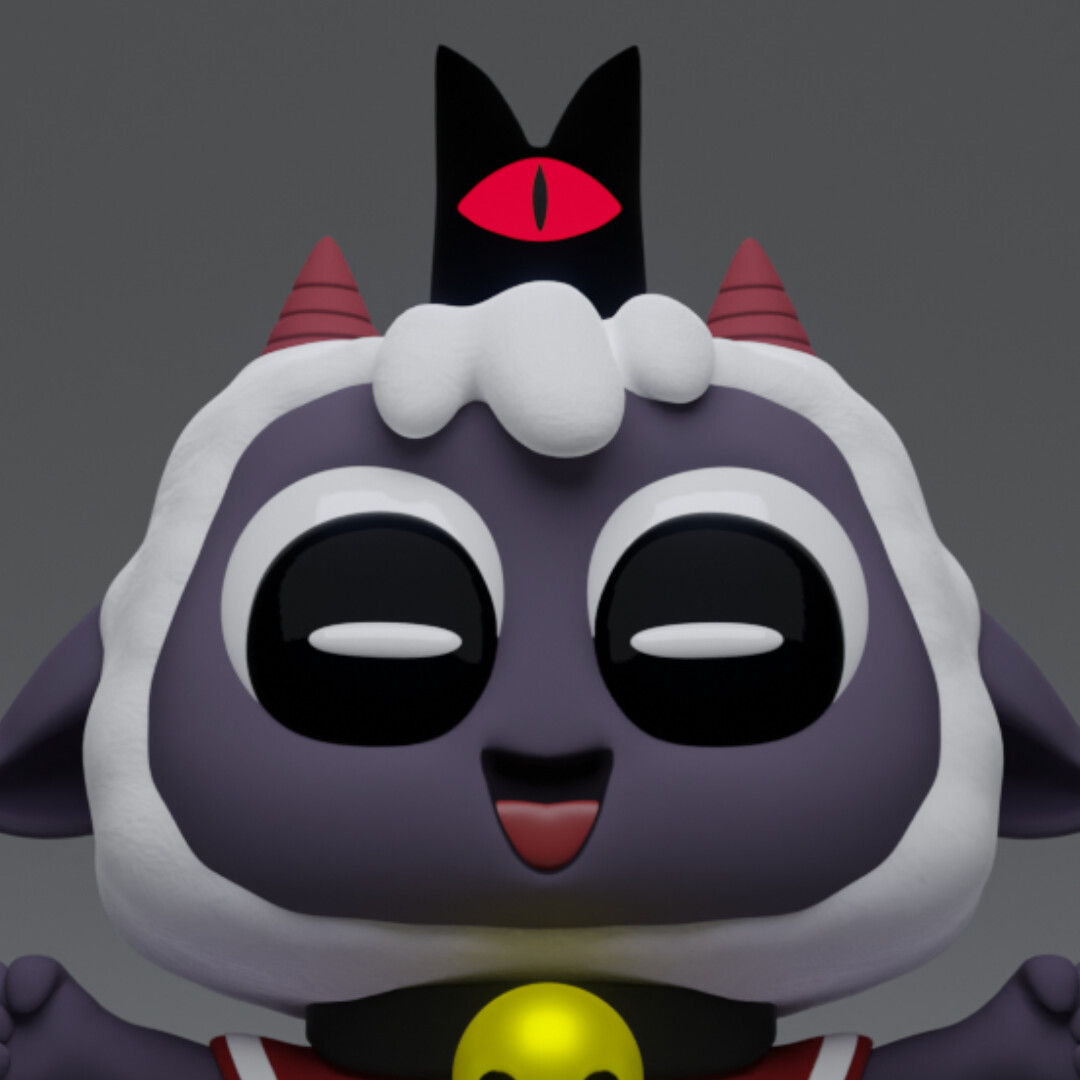 ArtStation - The Lamb - Cult of the Lamb 3D FanArt