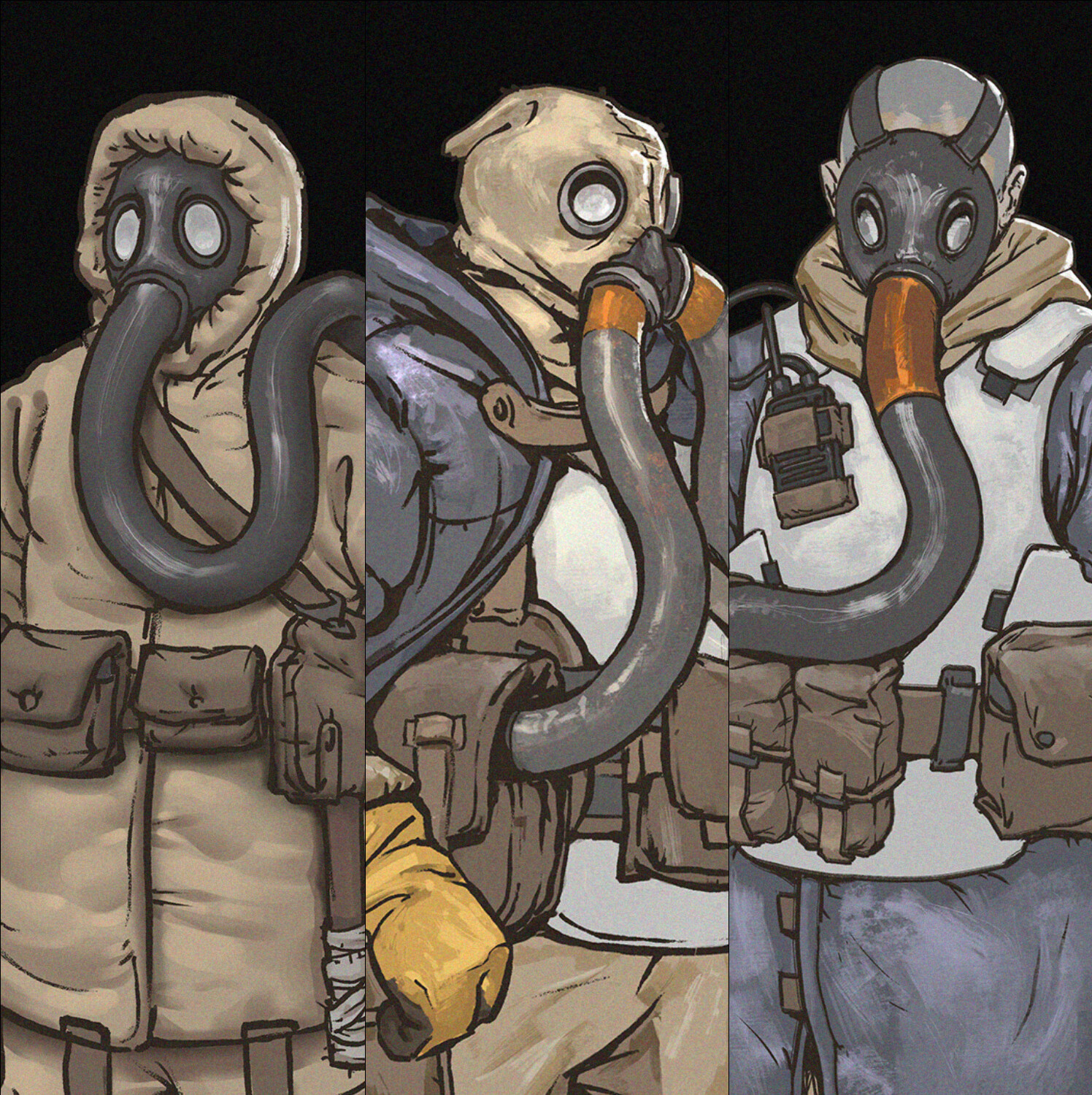 ArtStation - Some post apocalyptic squad