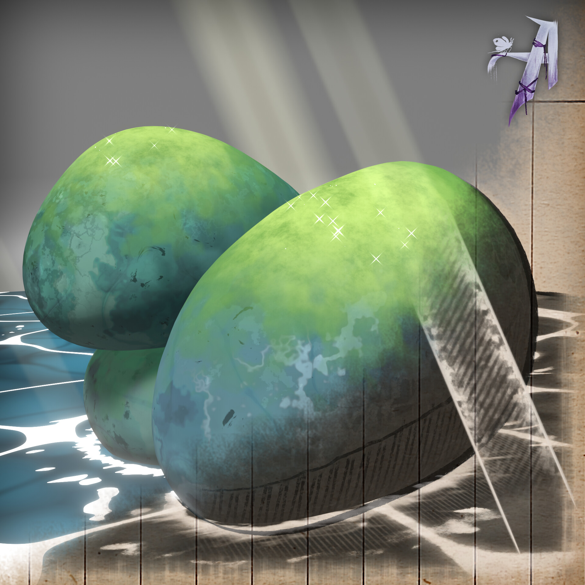 ArtStation - River Stones - Actia Shader Style Exploration