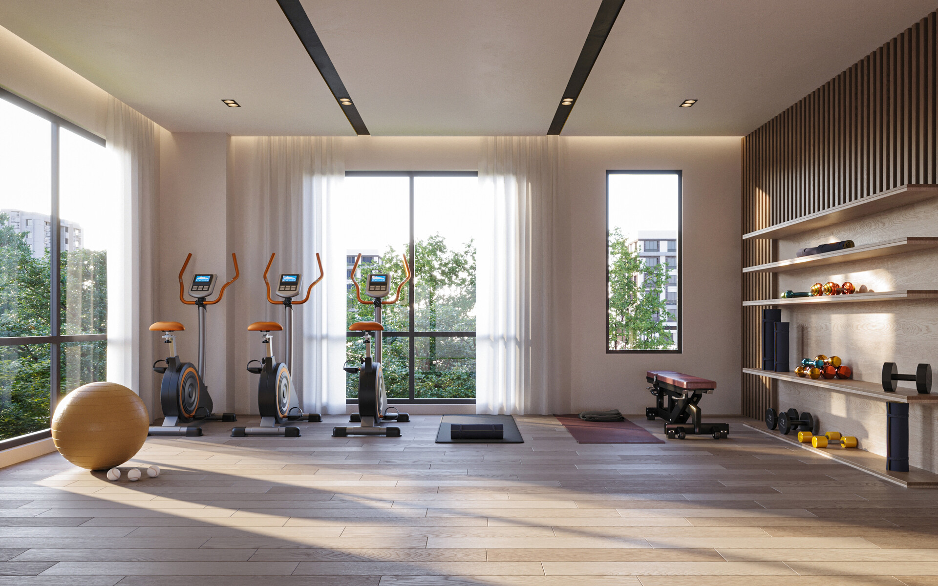 ArtStation - Gym CGI Render