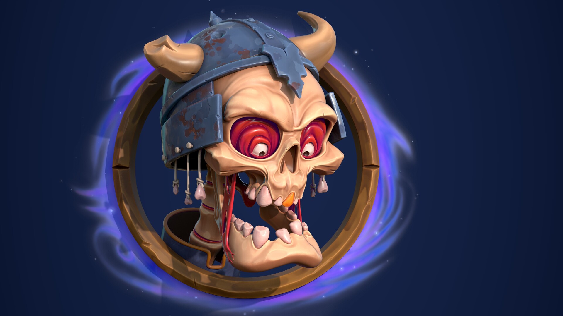 ArtStation - Stylized skull