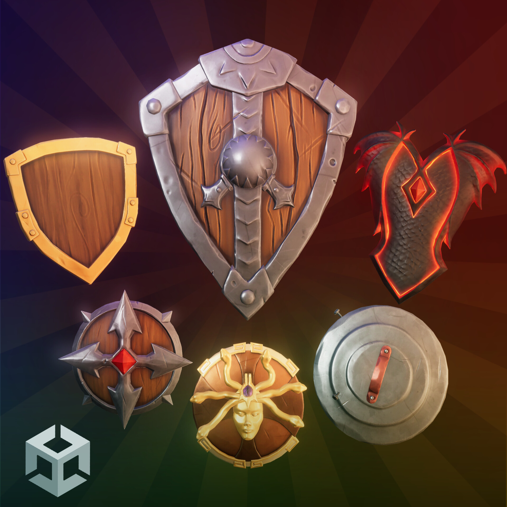 ArtStation - Shield Megapack +600 Shields