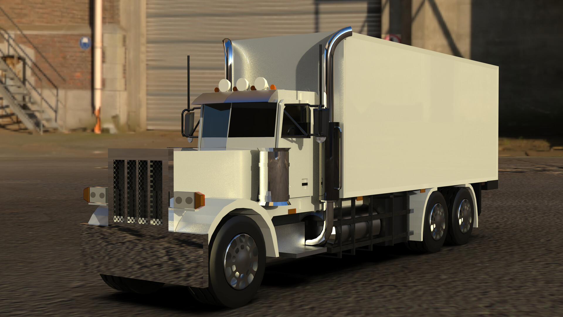 ArtStation - Low poly Truck 3D