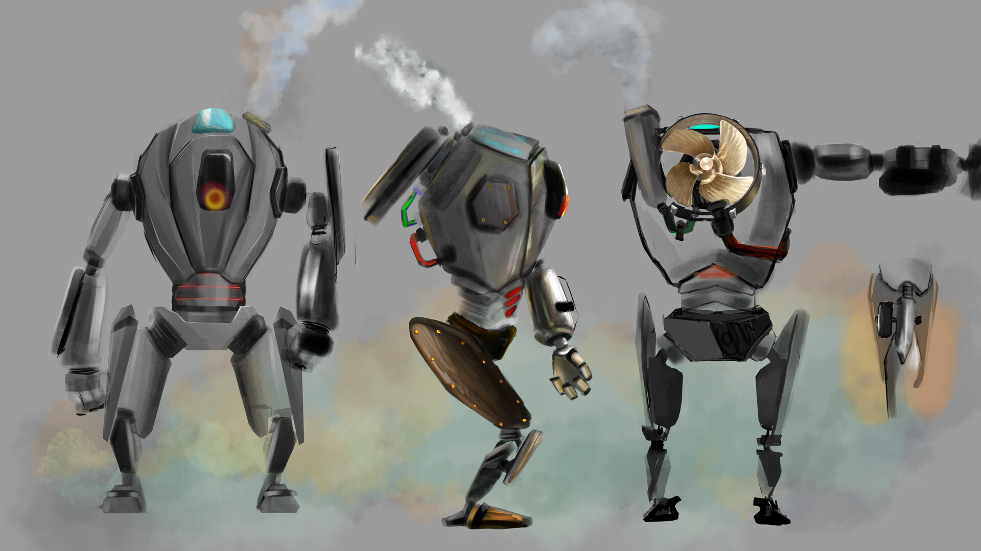 ArtStation - Robot and House concept art