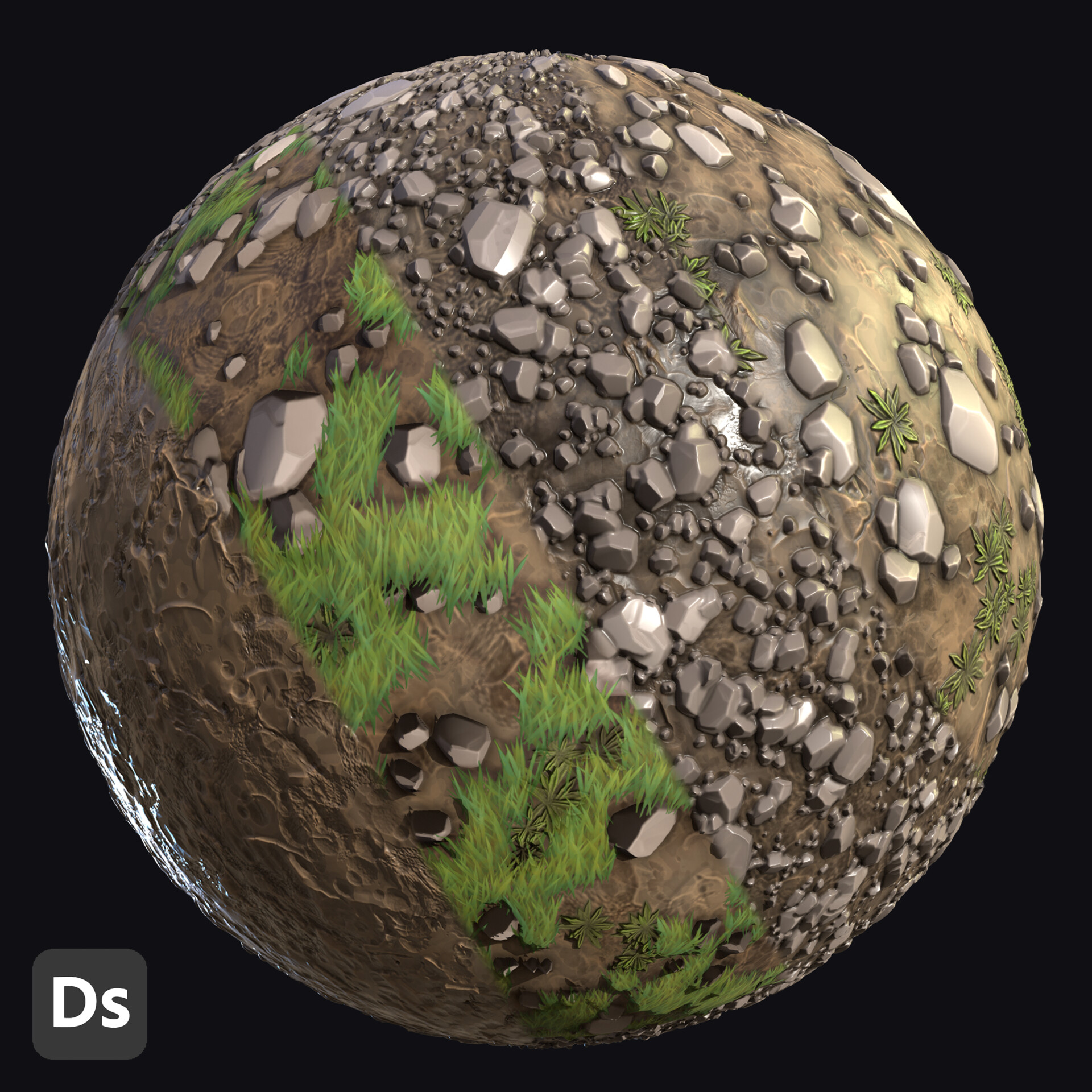 ArtStation - Stylized Ground Variations