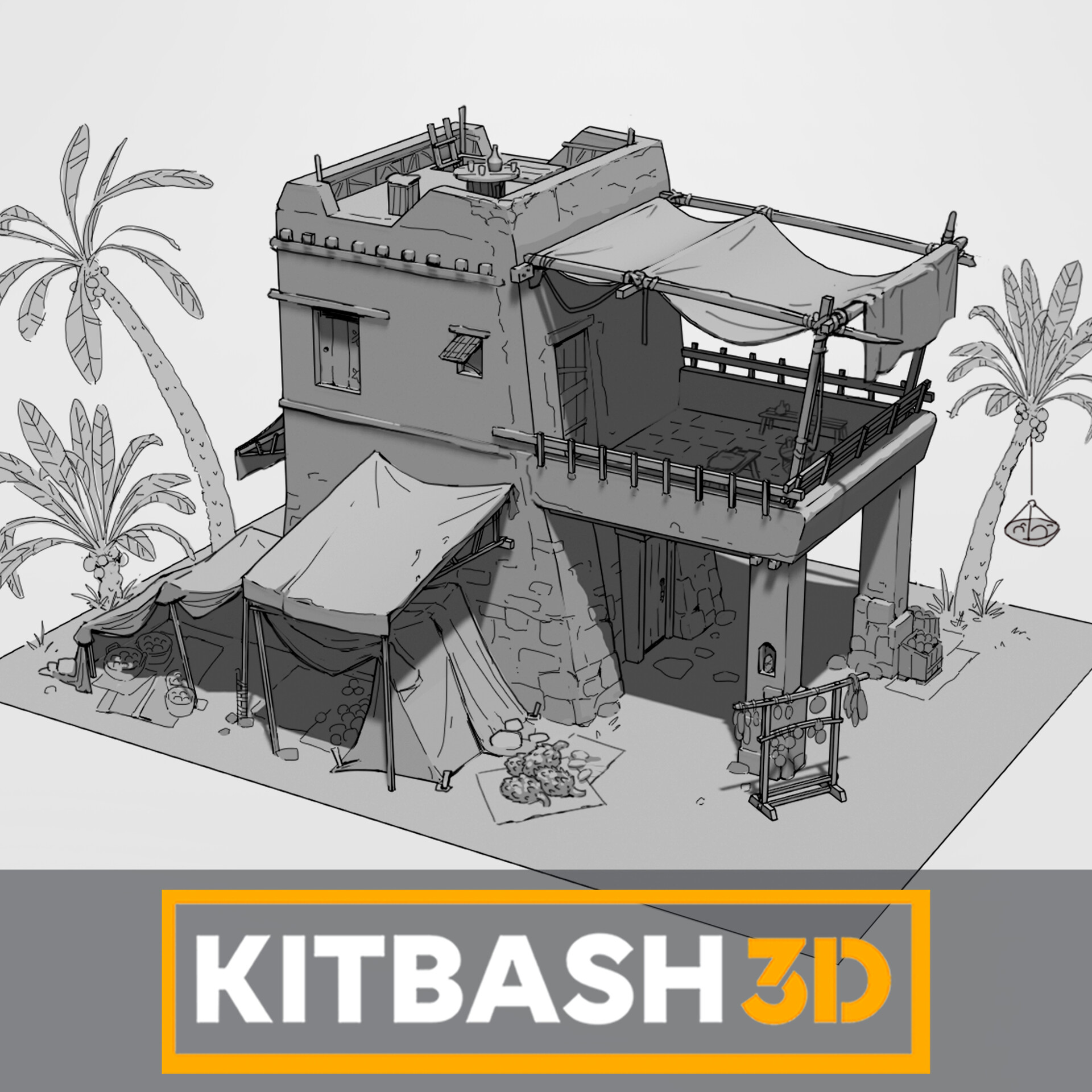 ArtStation - Kitbash3D - Age of Egypt Concepts
