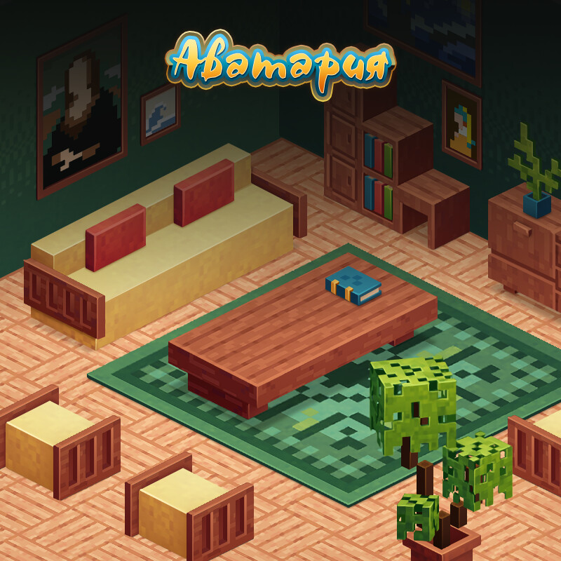 ArtStation - Pixel isometric interior