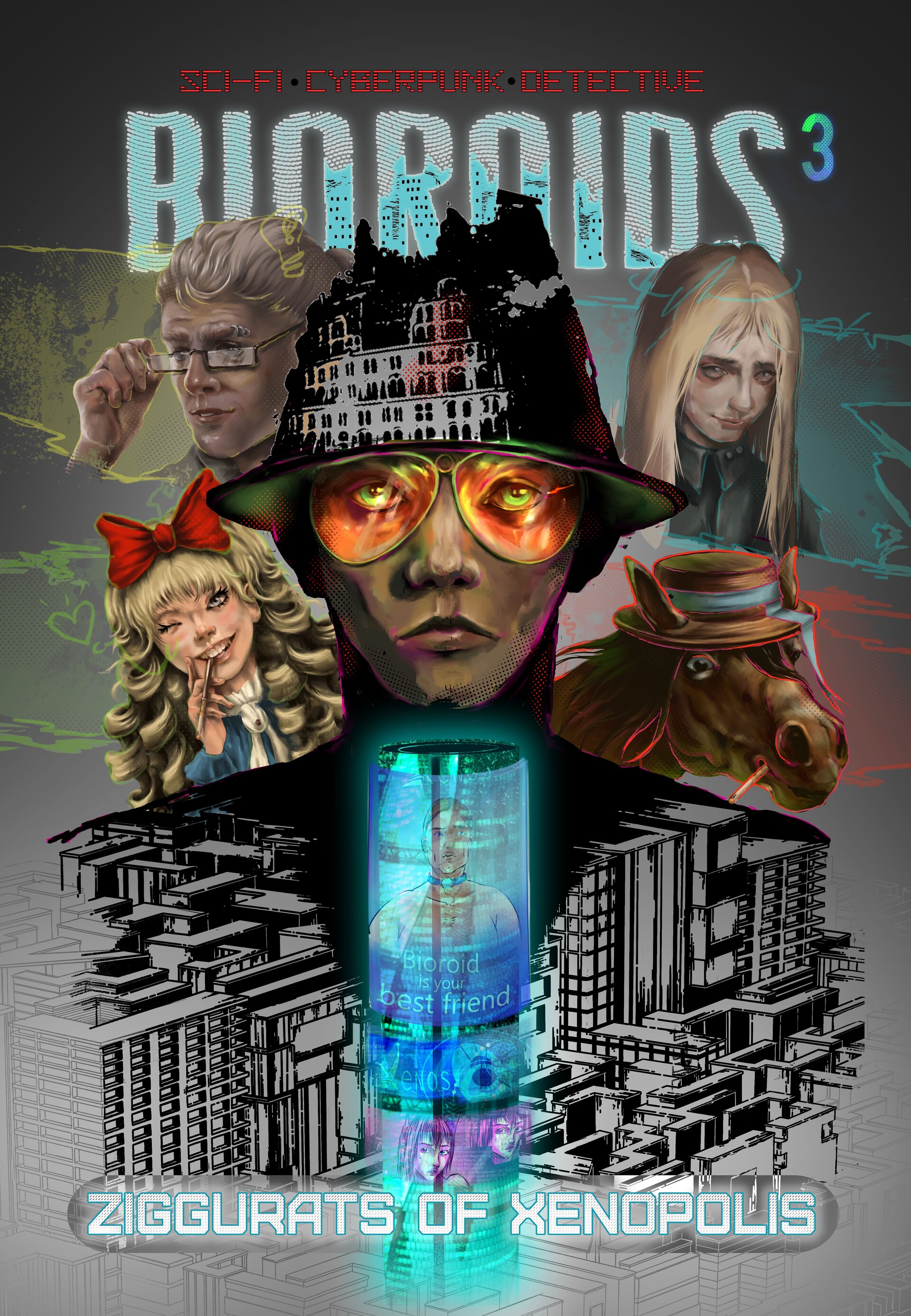 ArtStation - "BIOROIDS". Comics cover.