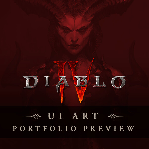 ArtStation - DIABLO IV | UI ART PREVIEW