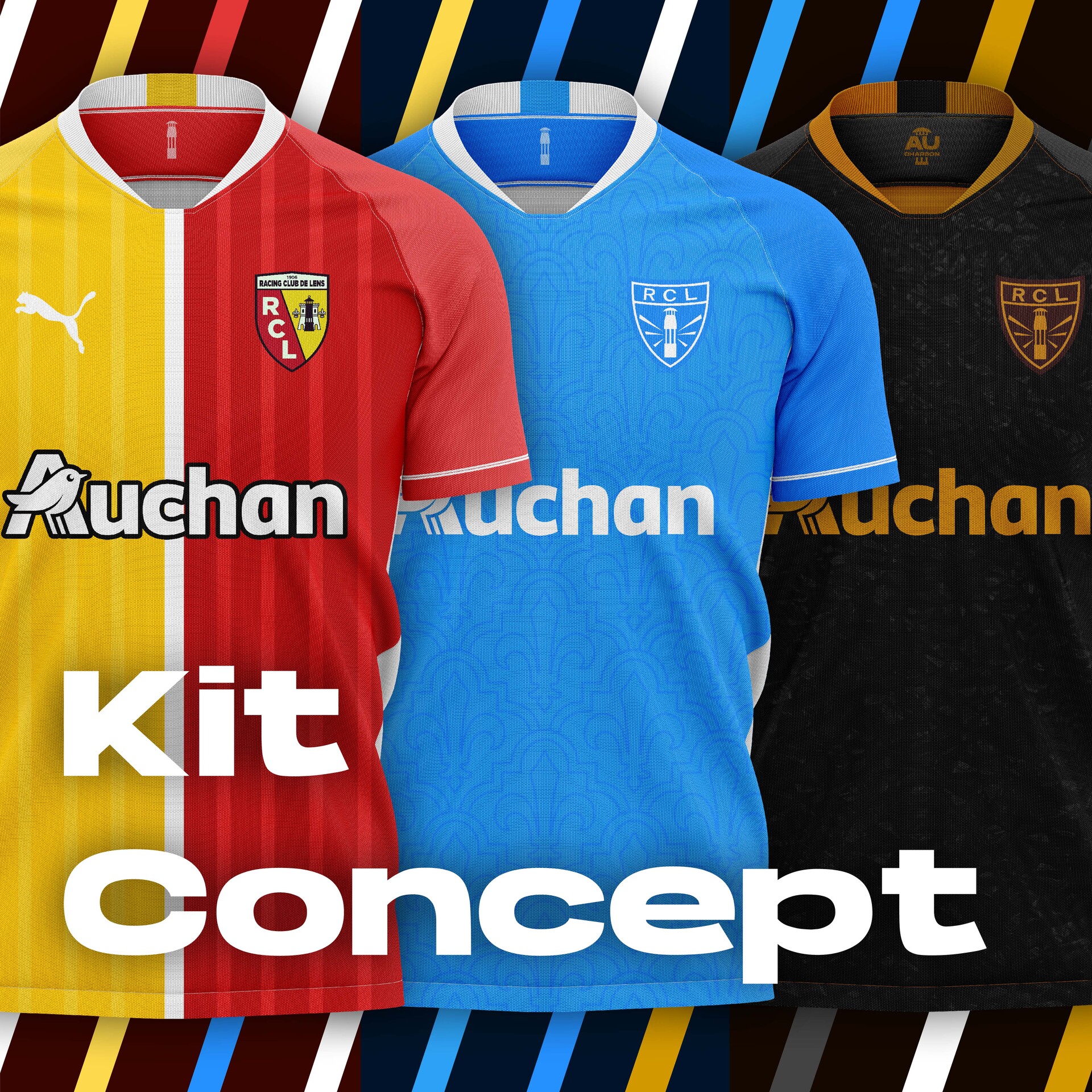 ArtStation - RC Lens kit jerseys/shirts concept art (football mockup ...