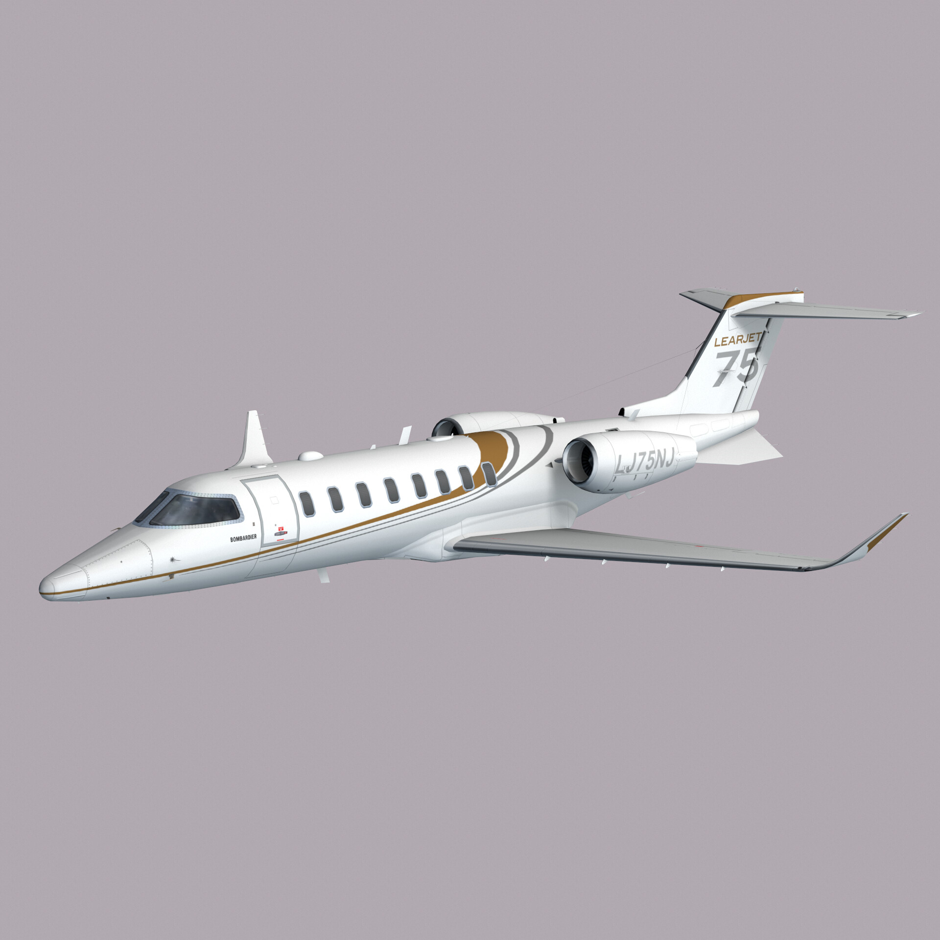 ArtStation - Bombardier Learjet 75