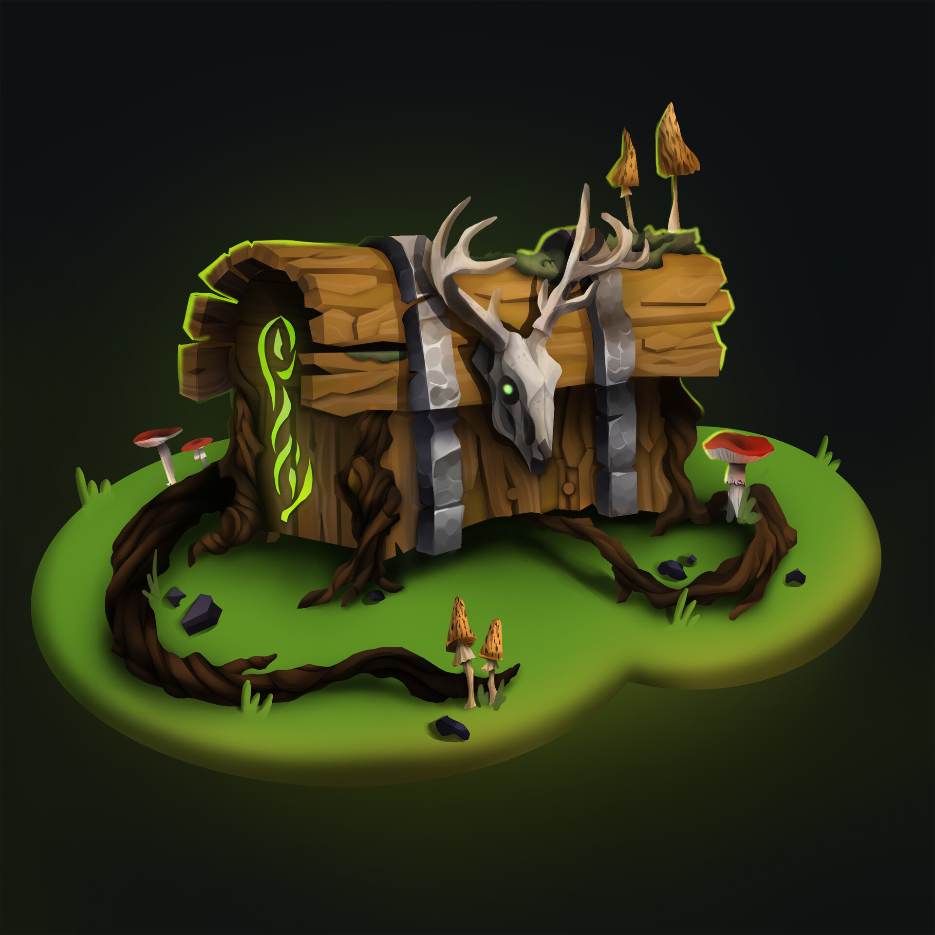 ArtStation - Forest Elf's chest