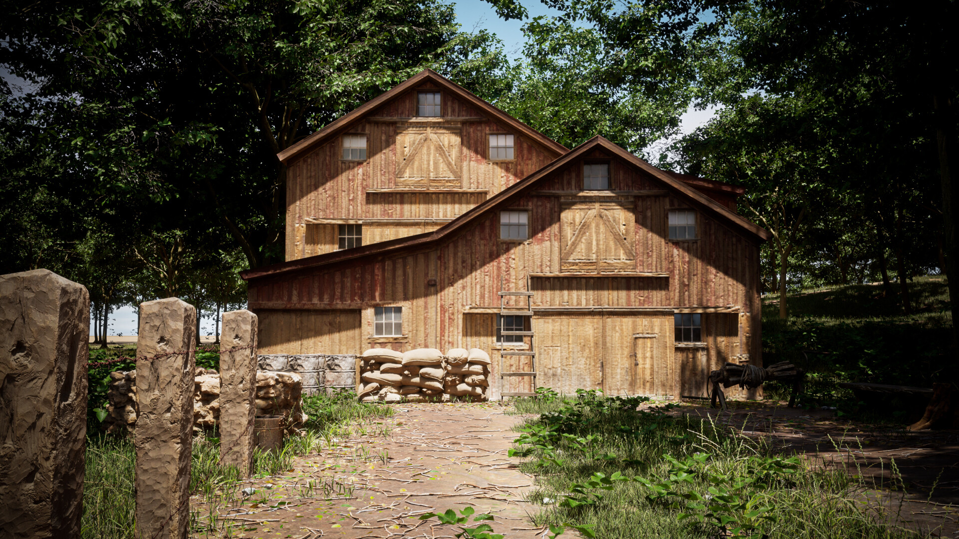 ArtStation - Forest_Barn